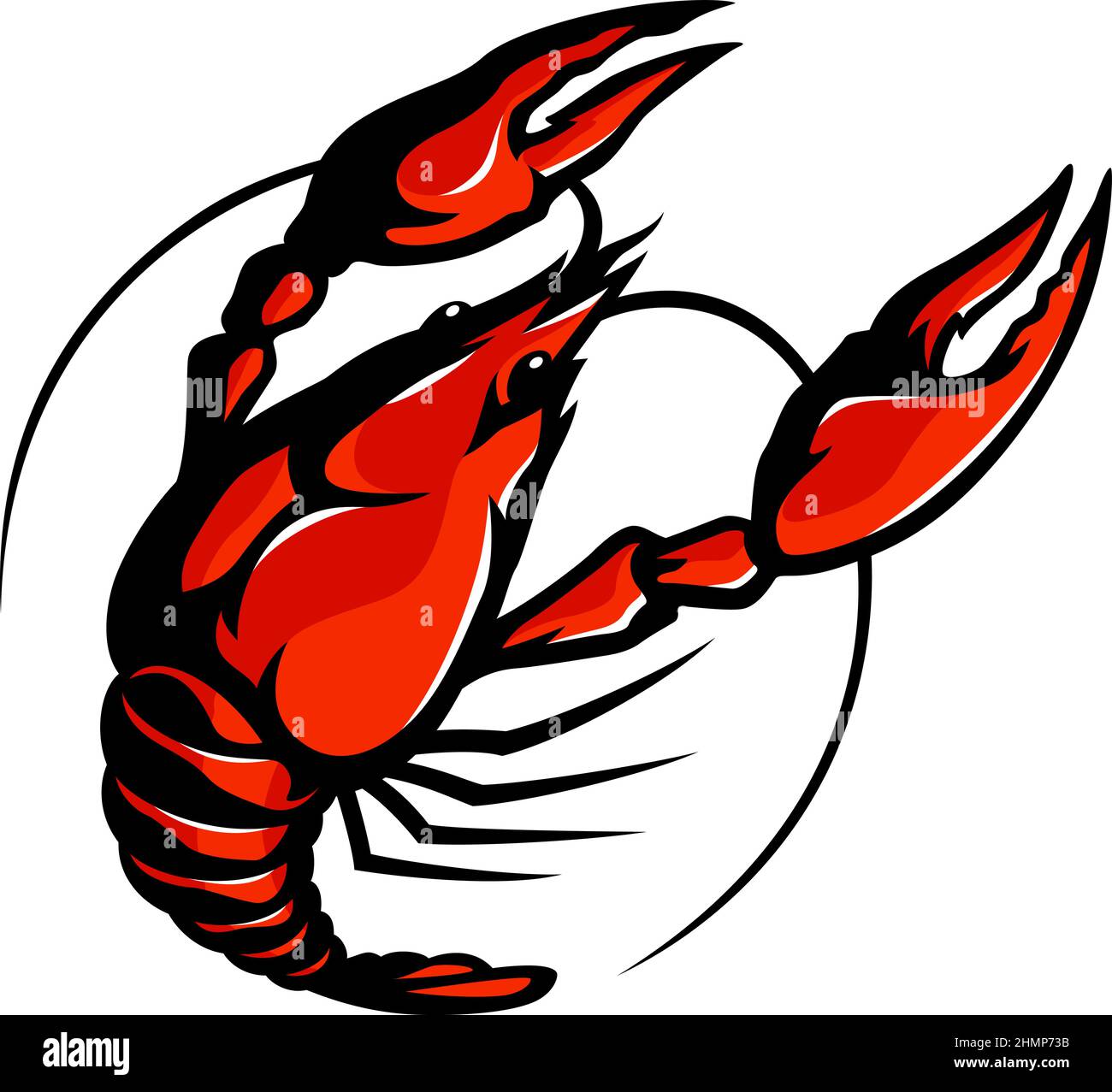 Illustration of Red Hot Crayfish (crawfish Stock Vector Image & Art - Alamy