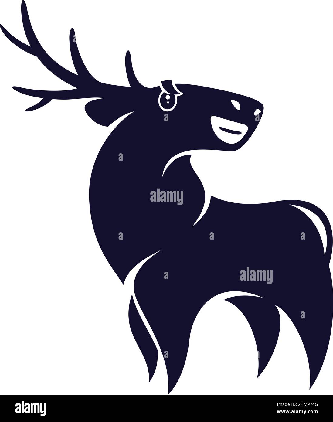 Cute Deer Cartoon Character Design Stock Vector Image & Art - Alamy