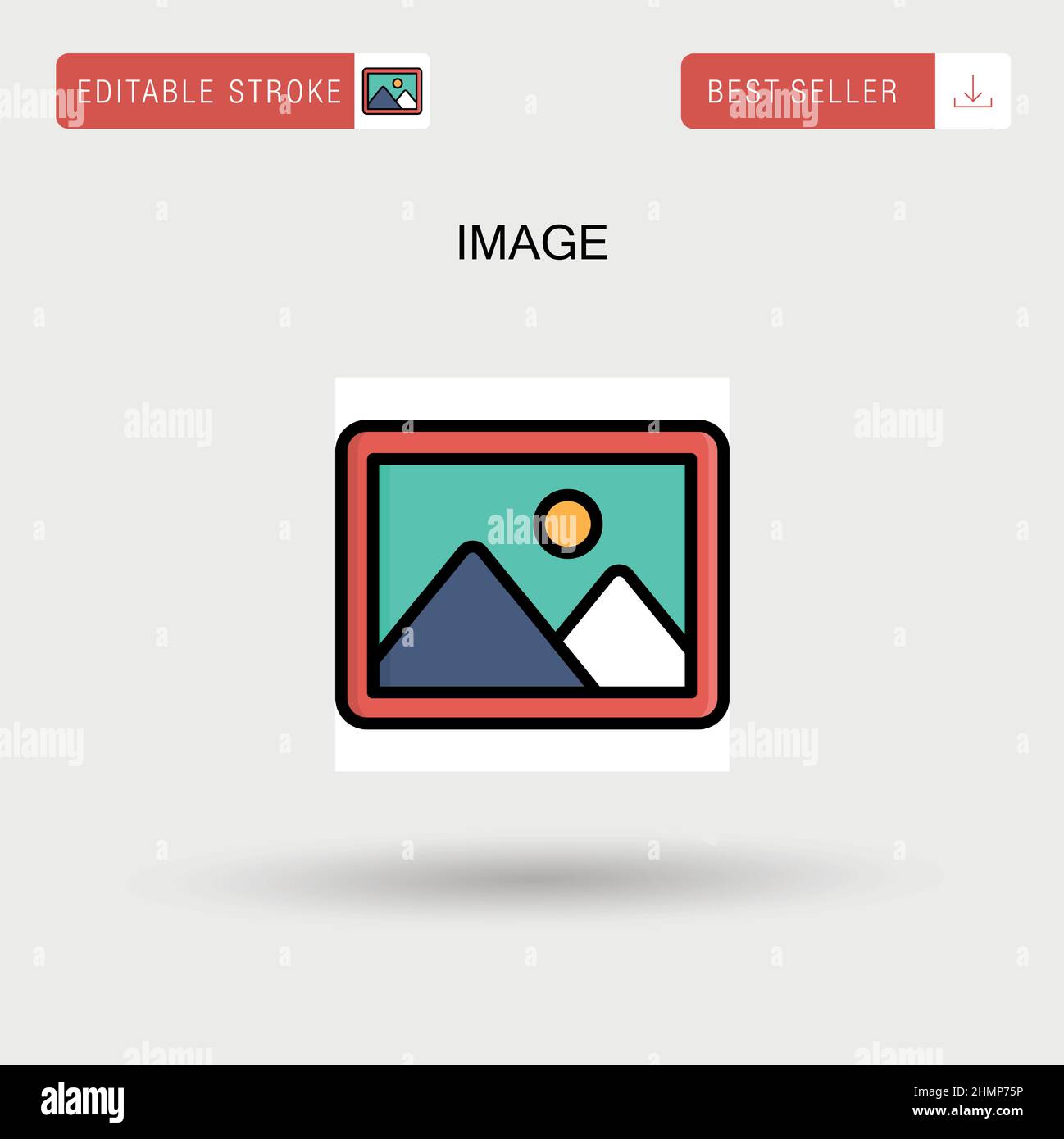 Image Simple vector icon Stock Vector Image & Art - Alamy