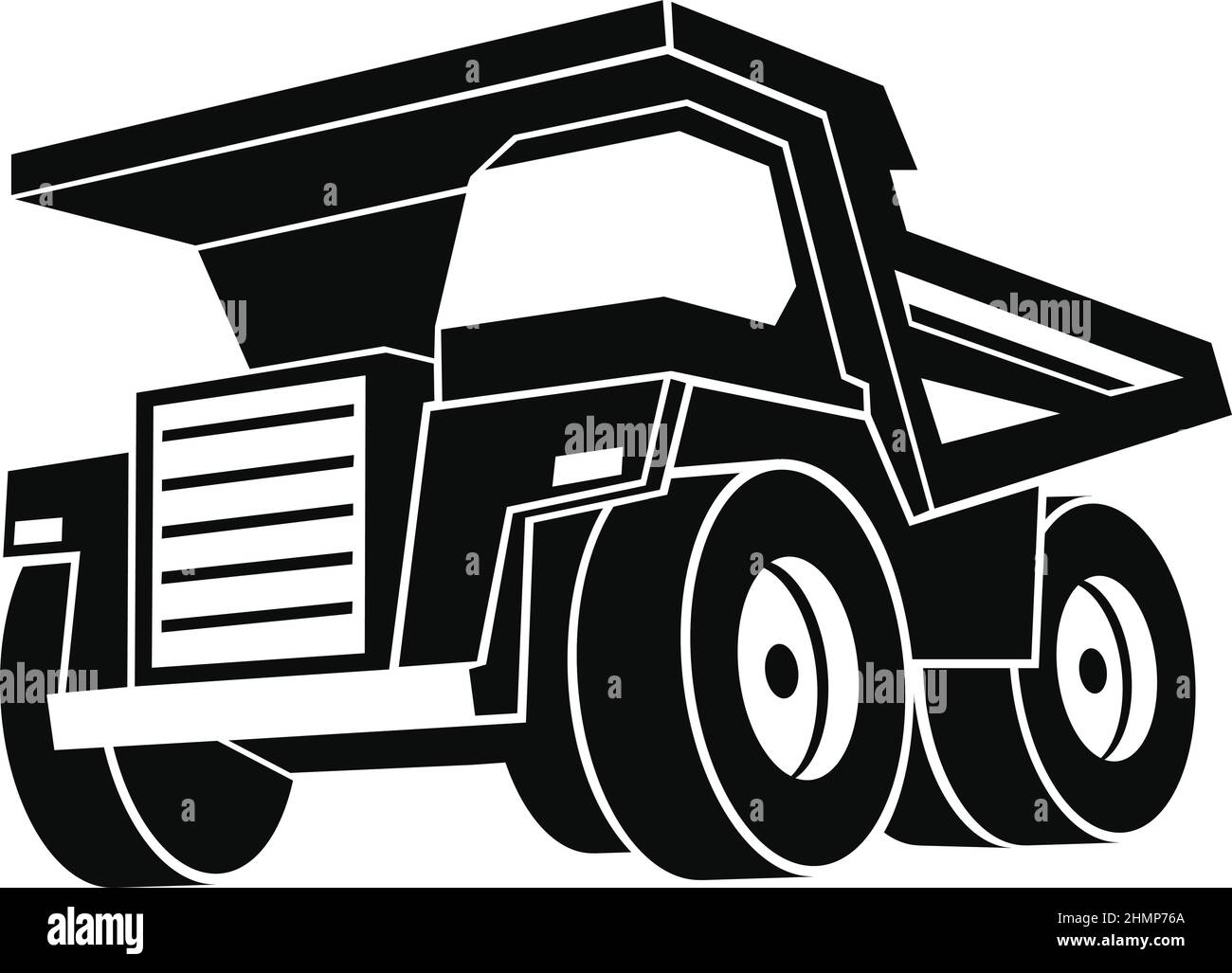 Simple Design of Mining dump truck Stock Vector Image & Art - Alamy