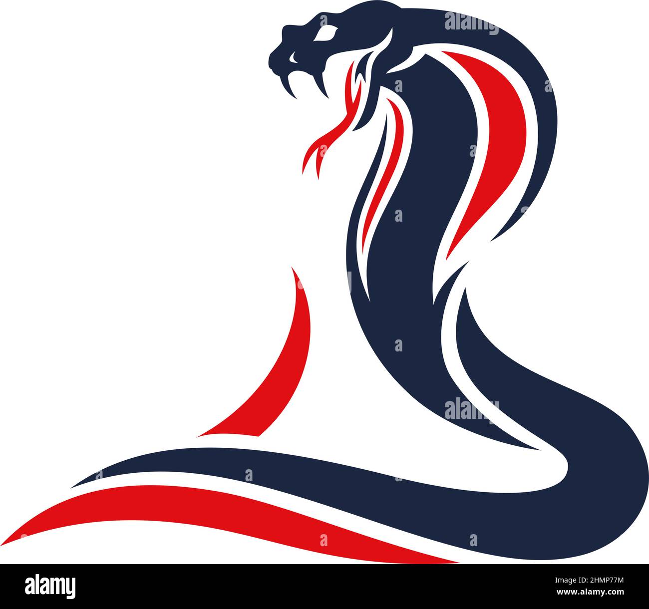 Abstract Design of Aggressive King Cobra Snake Stock Vector Image & Art ...