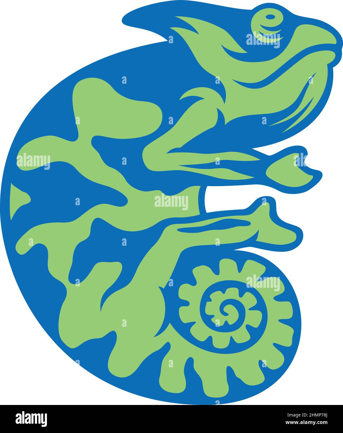 Colorful chameleon Simple Design Stock Vector Image & Art - Alamy