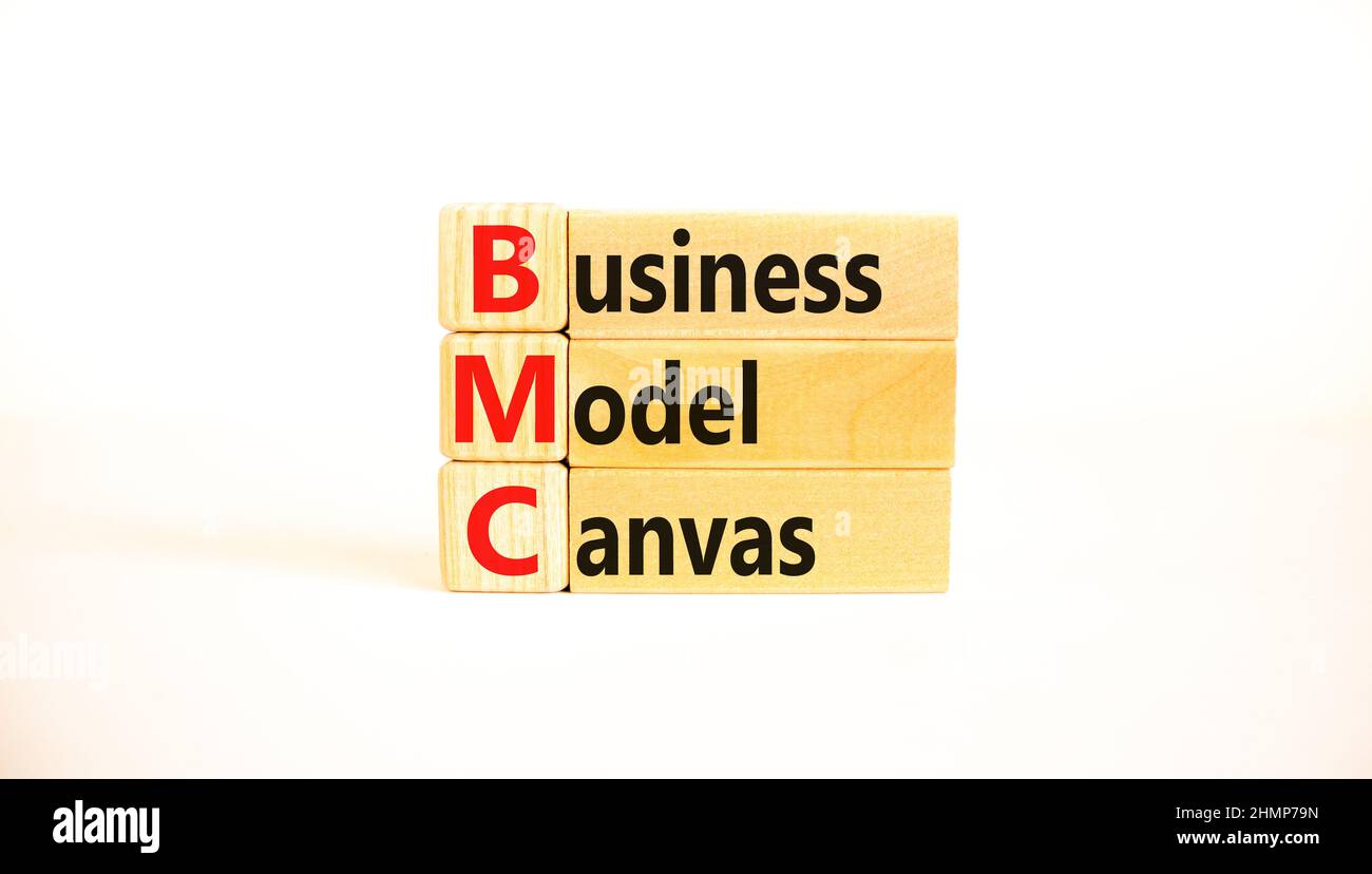 BMC business model canvas symbol. Concept words BMC business model ...