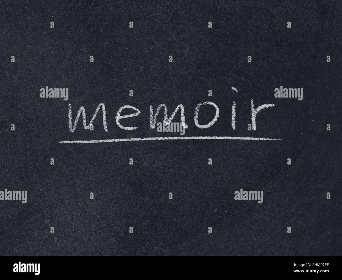 memoir concept word on blackboard background Stock Photo - Alamy