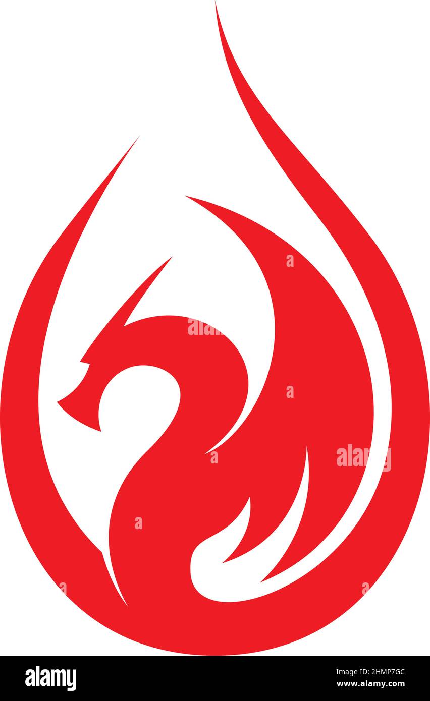 Simple Dragon Vector For Oil Logo Stock Vector Image & Art - Alamy