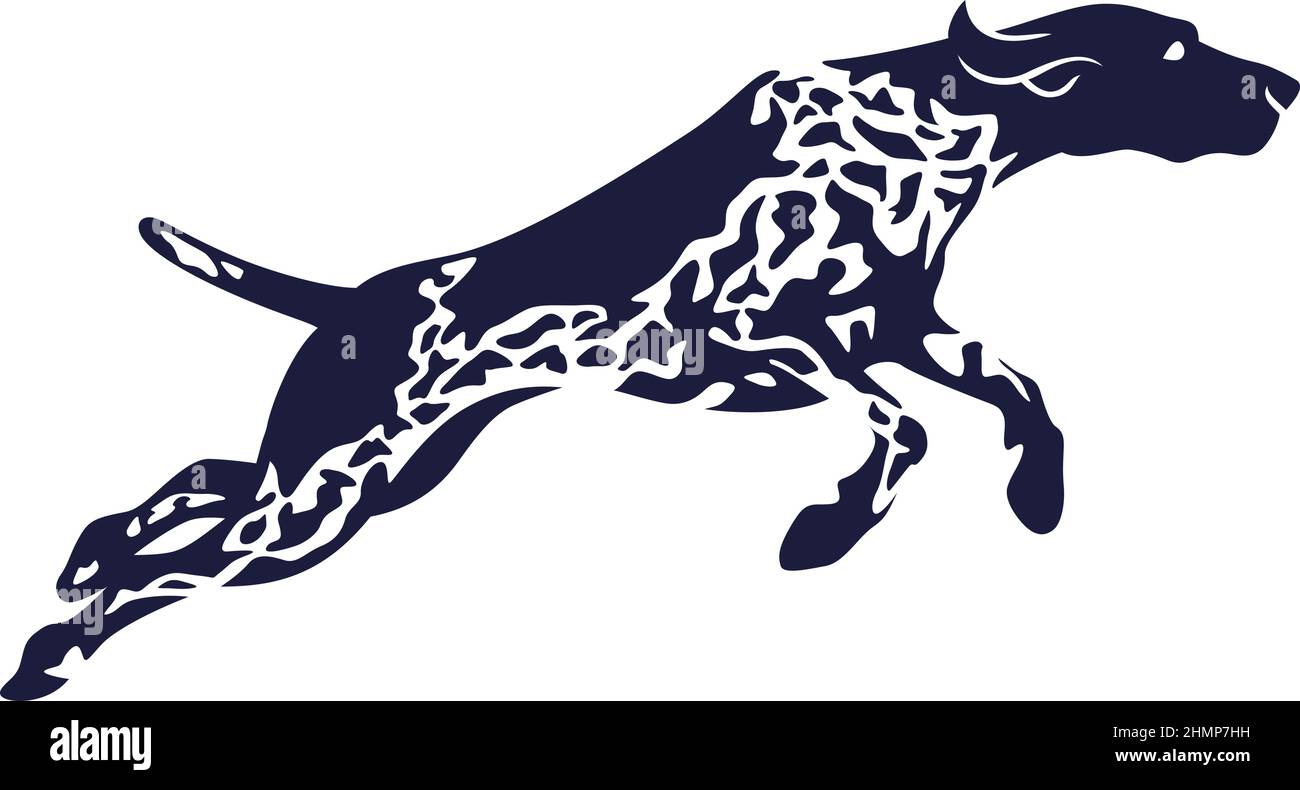 Silhouette dog jumping hi-res stock photography and images - Alamy