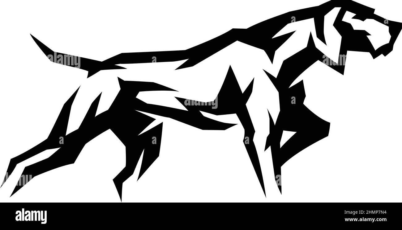 Edgy Design of Pointer Dog Stock Vector Image & Art - Alamy
