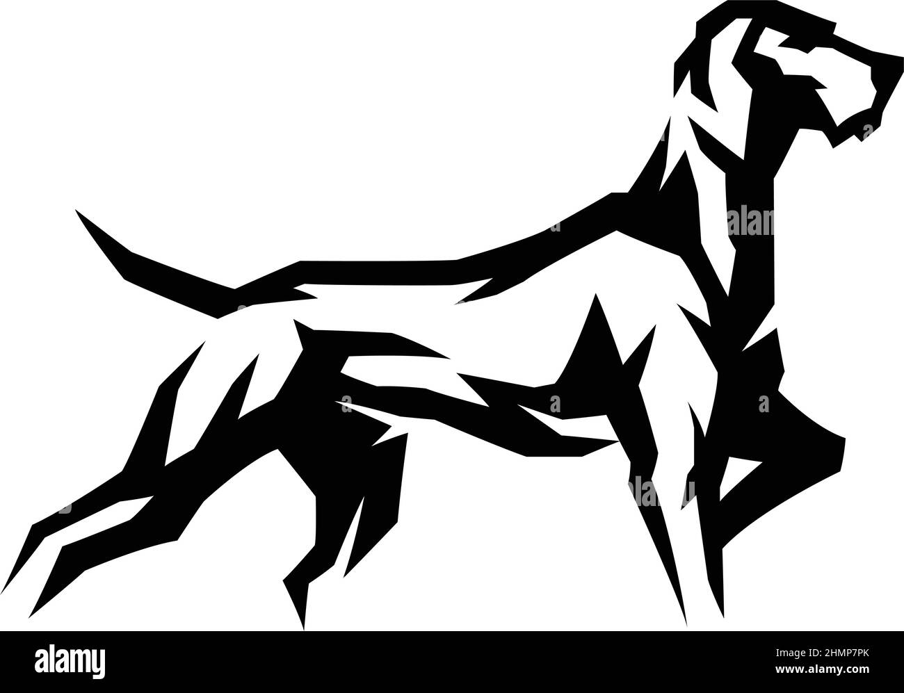 Edgy Design of Pointer Dog Stock Vector Image & Art - Alamy