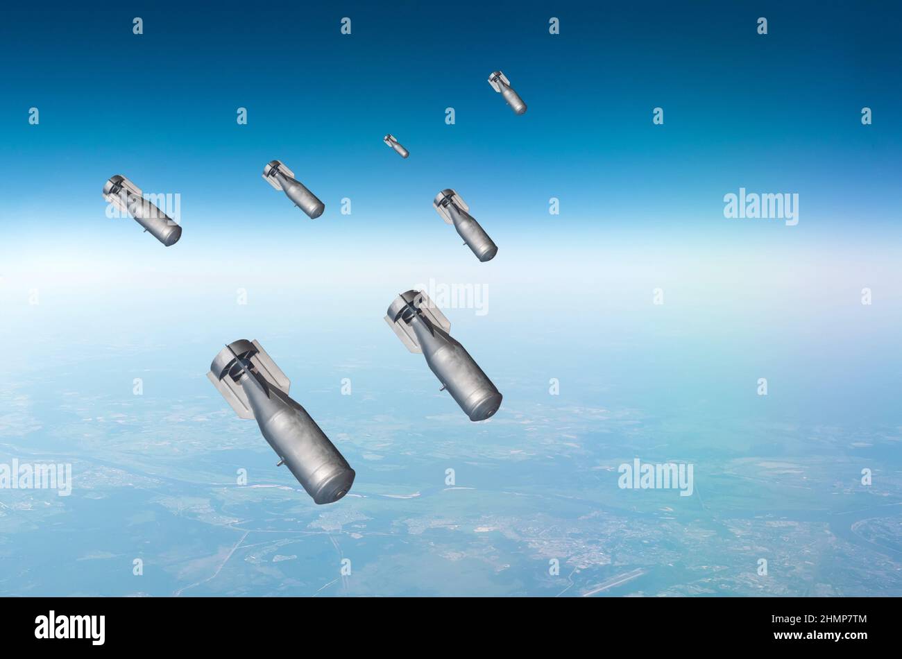 Bombs falling wwii hi-res stock photography and images - Alamy