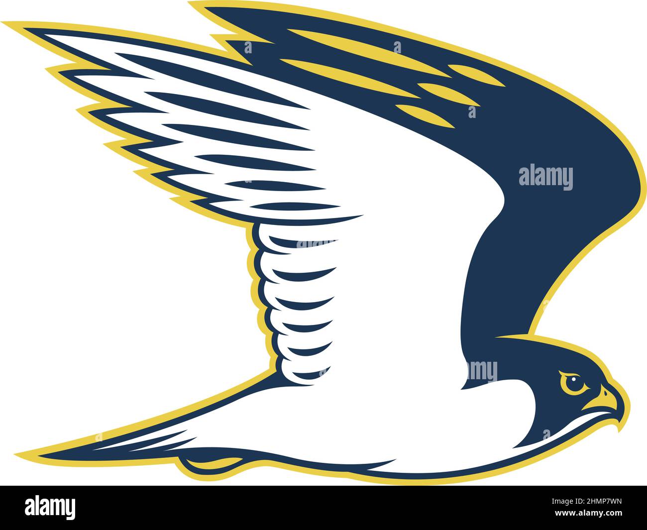 Peregrine falcon icon vector vectors hi-res stock photography and ...