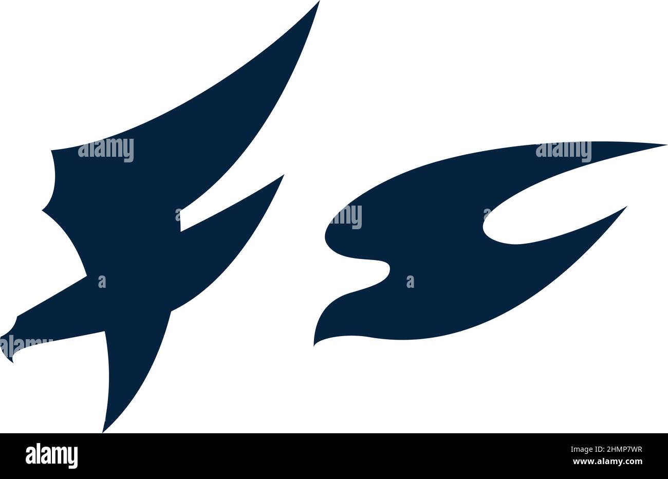 Simple Symbol of Flying Bird Abstract Design Stock Vector Image & Art ...