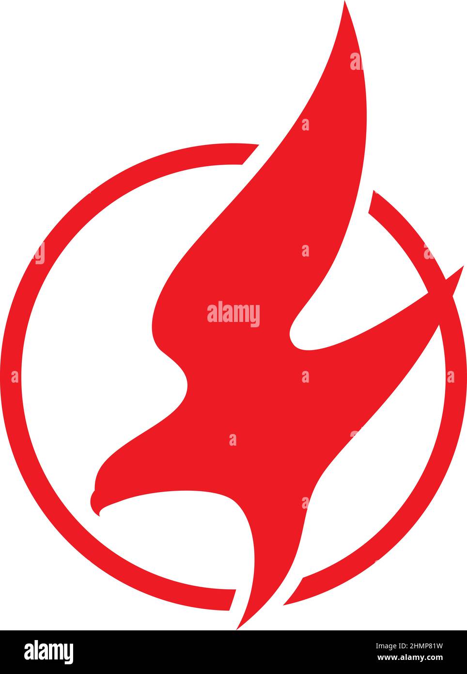 Abstract Design of Attacking Falcon Stock Vector Image & Art - Alamy