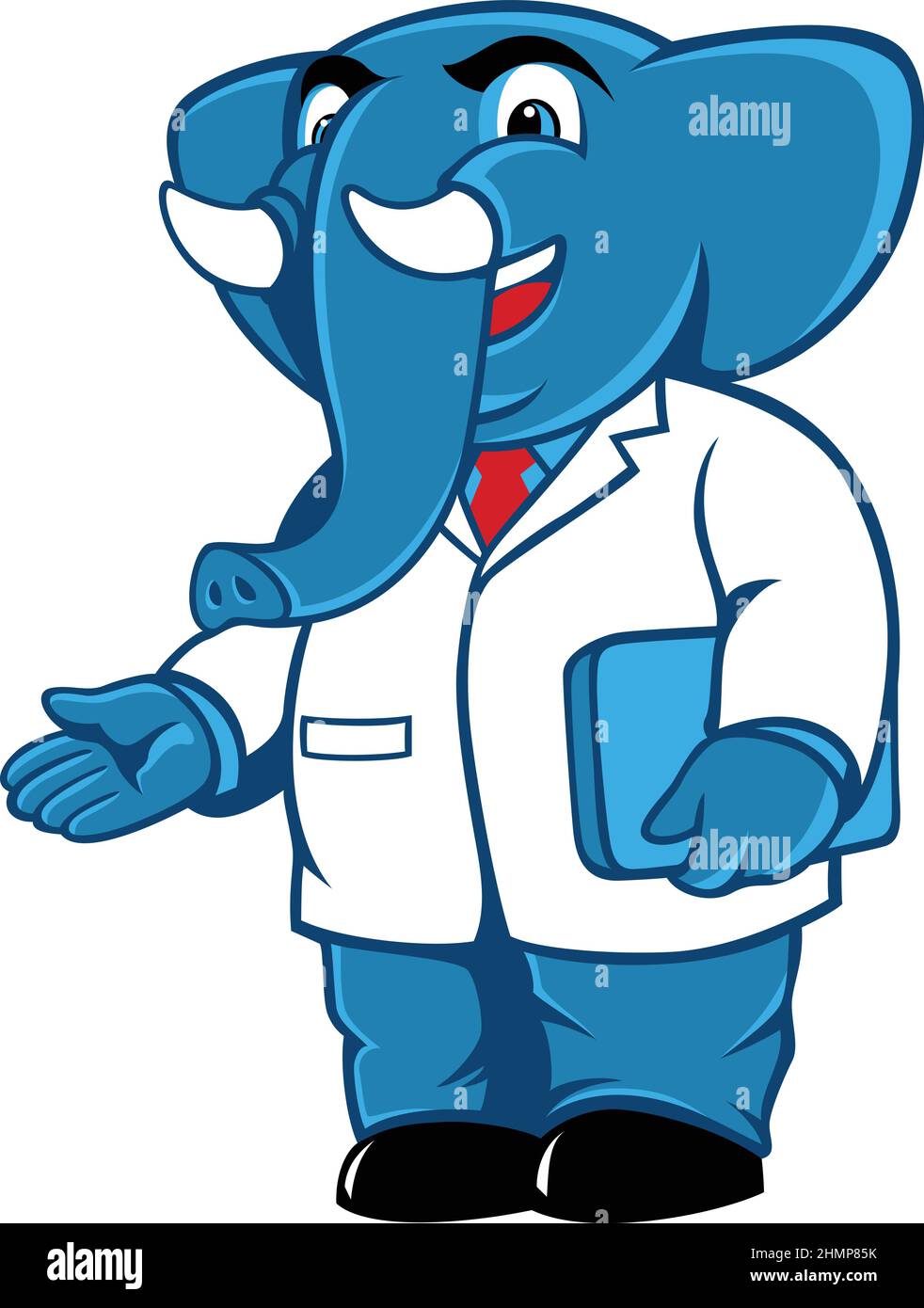 Doctor Elephant Cartoon Character Mascot Stock Vector Image & Art - Alamy