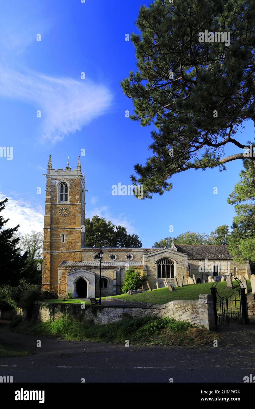 St James church, Gretton village, Northamptonshire, England, UK Stock ...