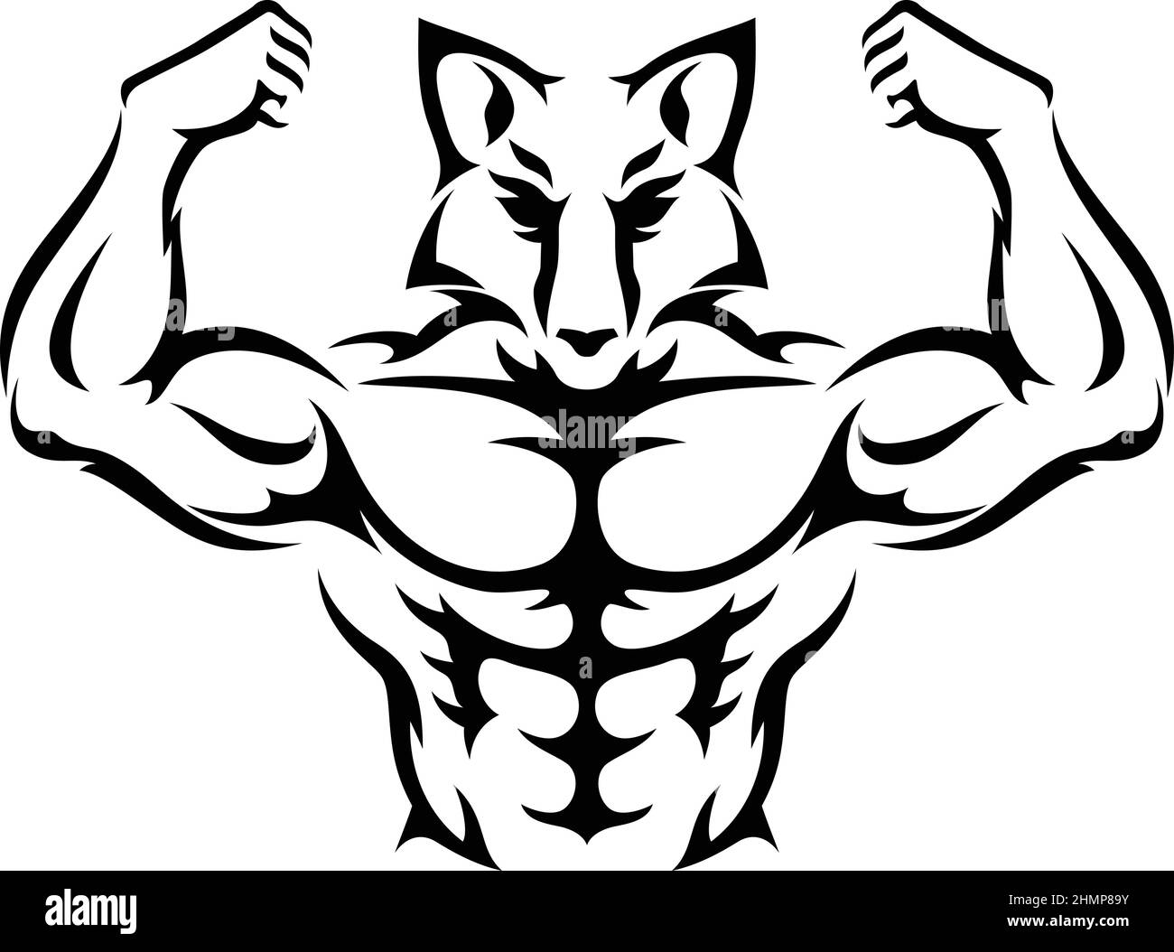 Bodybuilder head Cut Out Stock Images & Pictures - Alamy