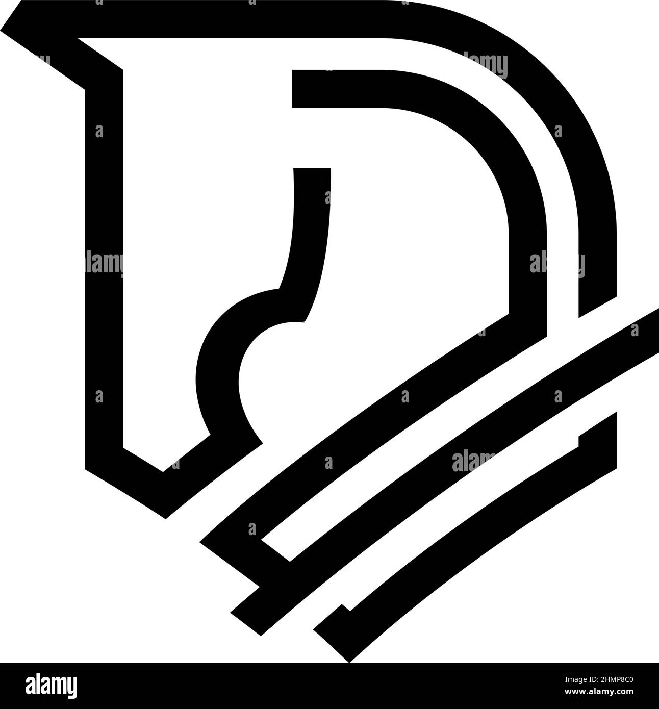 Simple Line of Horse Design Stock Vector Image & Art - Alamy