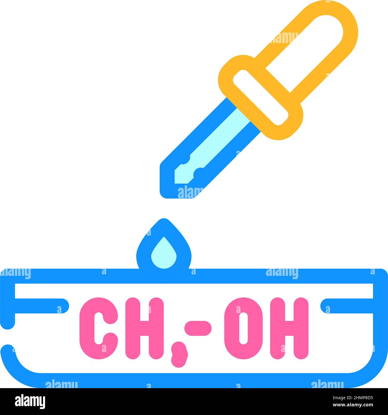 organic solvent color icon vector illustration Stock Vector Image & Art ...