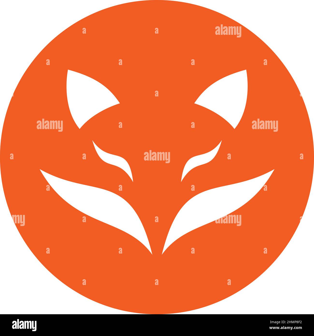 Abstract Simple Design of Fox Minimalism Style Stock Vector Image & Art ...