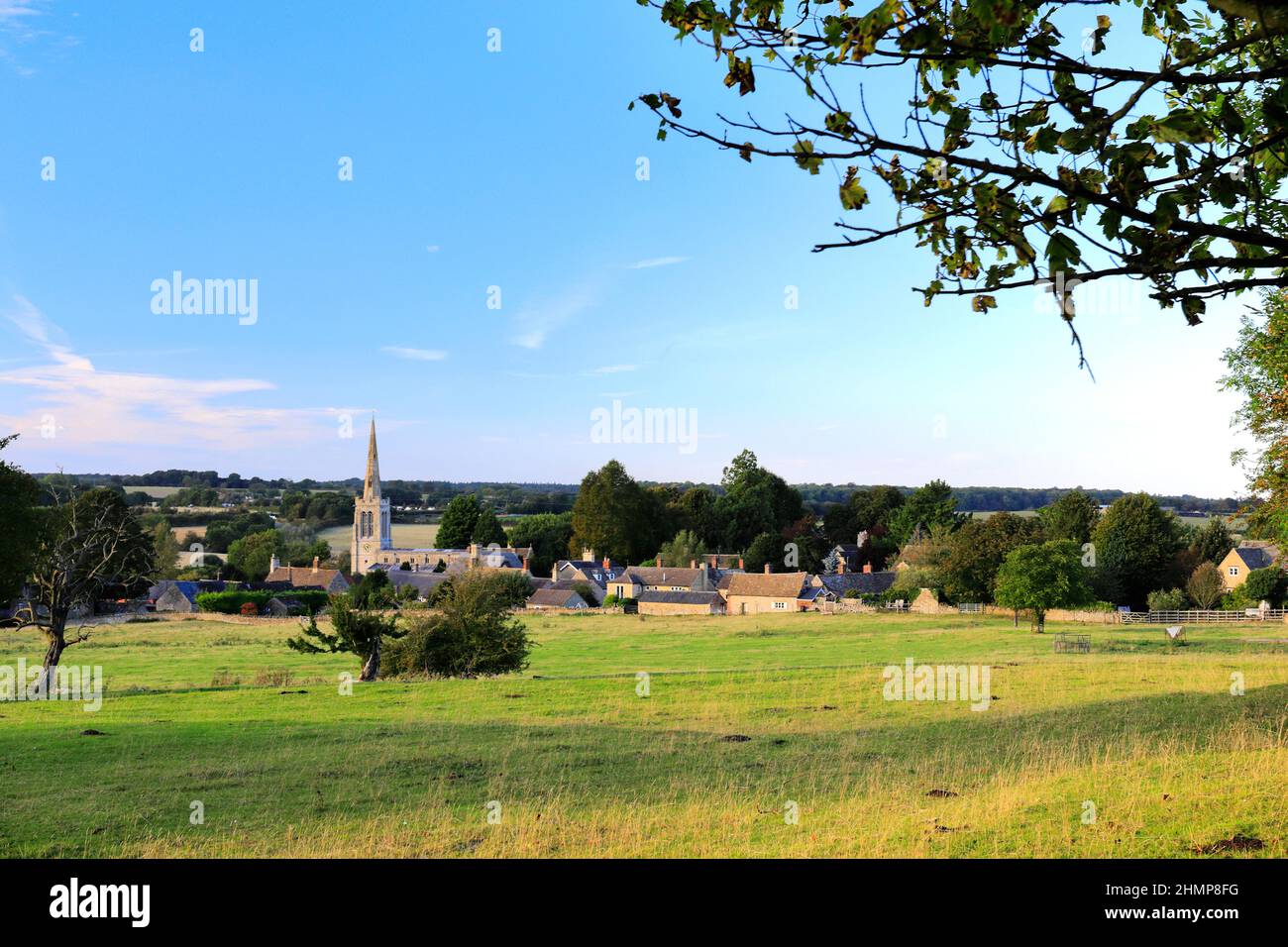 St Nicholas church, Bulwick village, Northamptonshire, England, UK ...