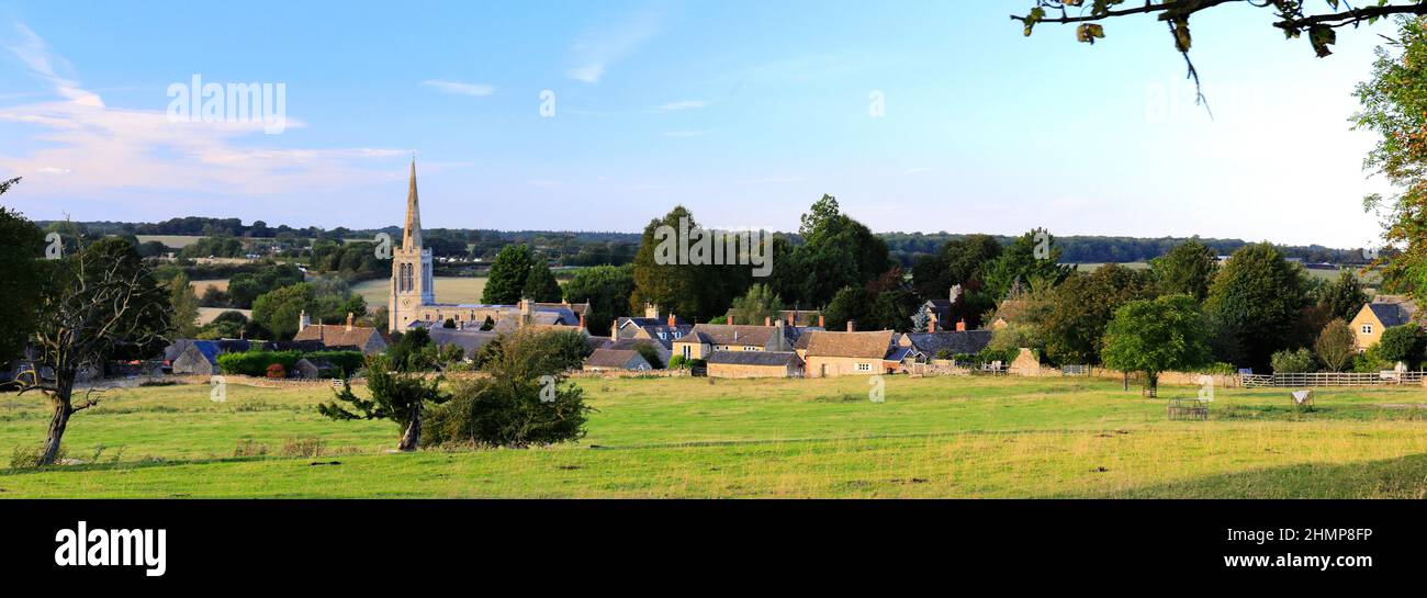 St Nicholas church, Bulwick village, Northamptonshire, England, UK ...
