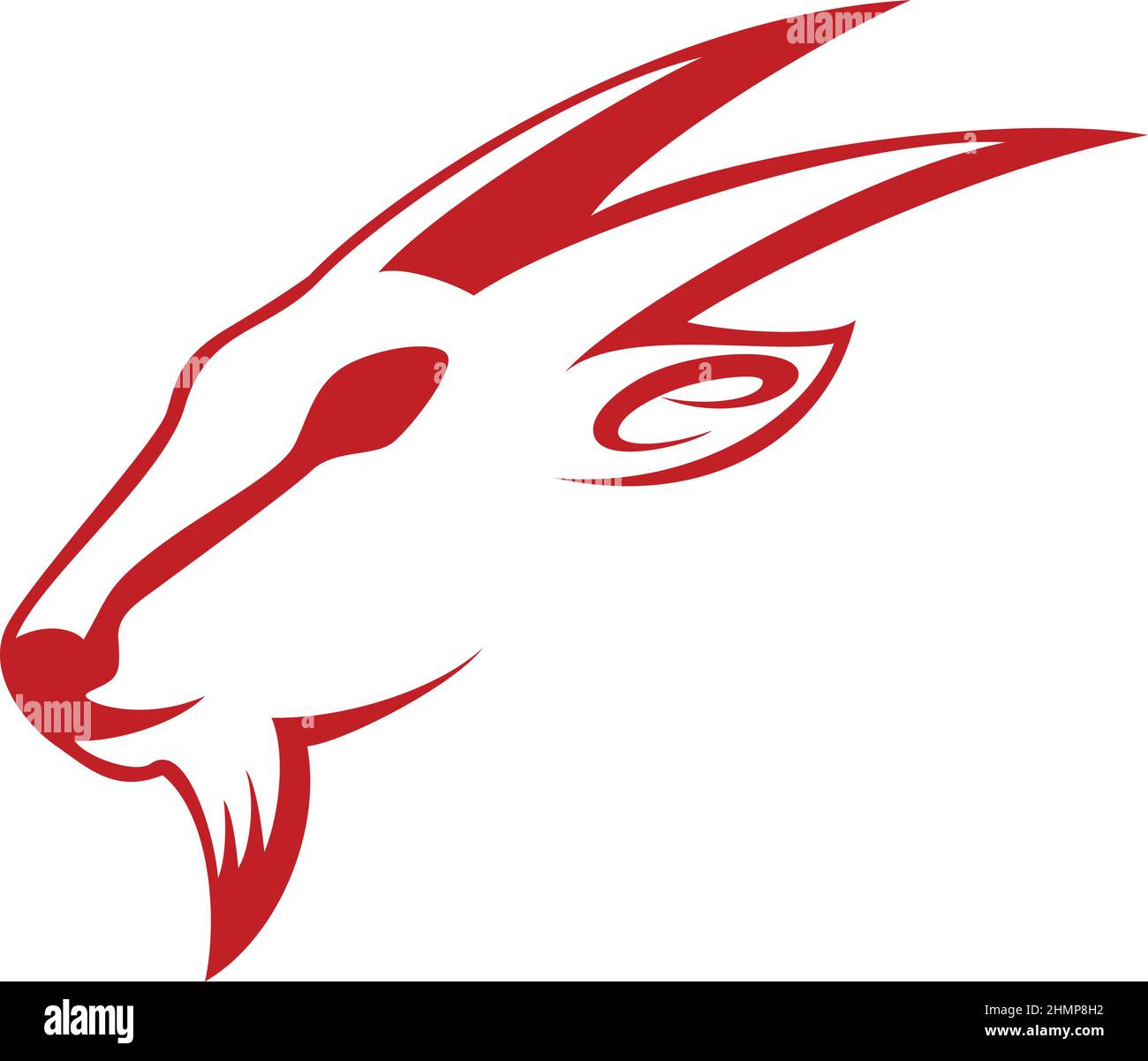 Minimalist goat logo hi-res stock photography and images - Alamy