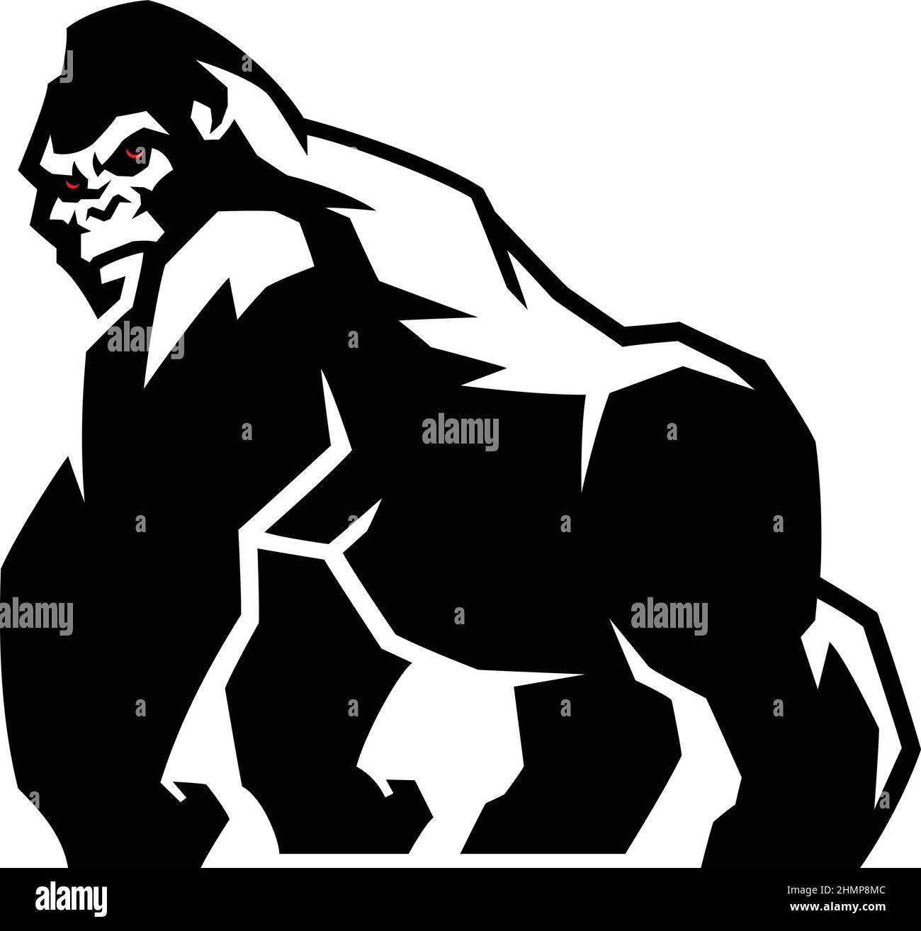 Silverback Gorilla Silhouette