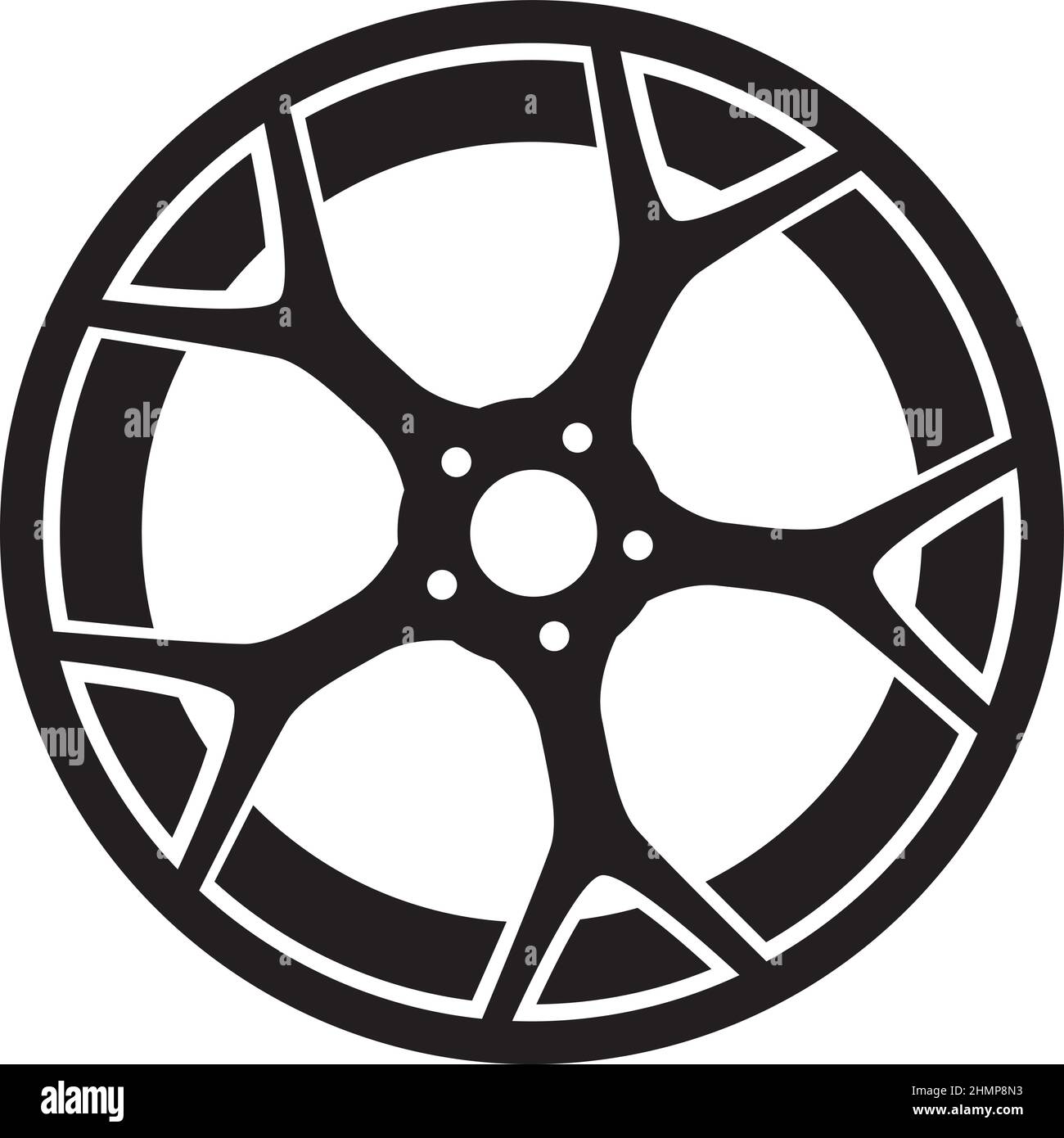 Simple Flat Vector of Auto Forged Wheels Stock Vector Image & Art - Alamy