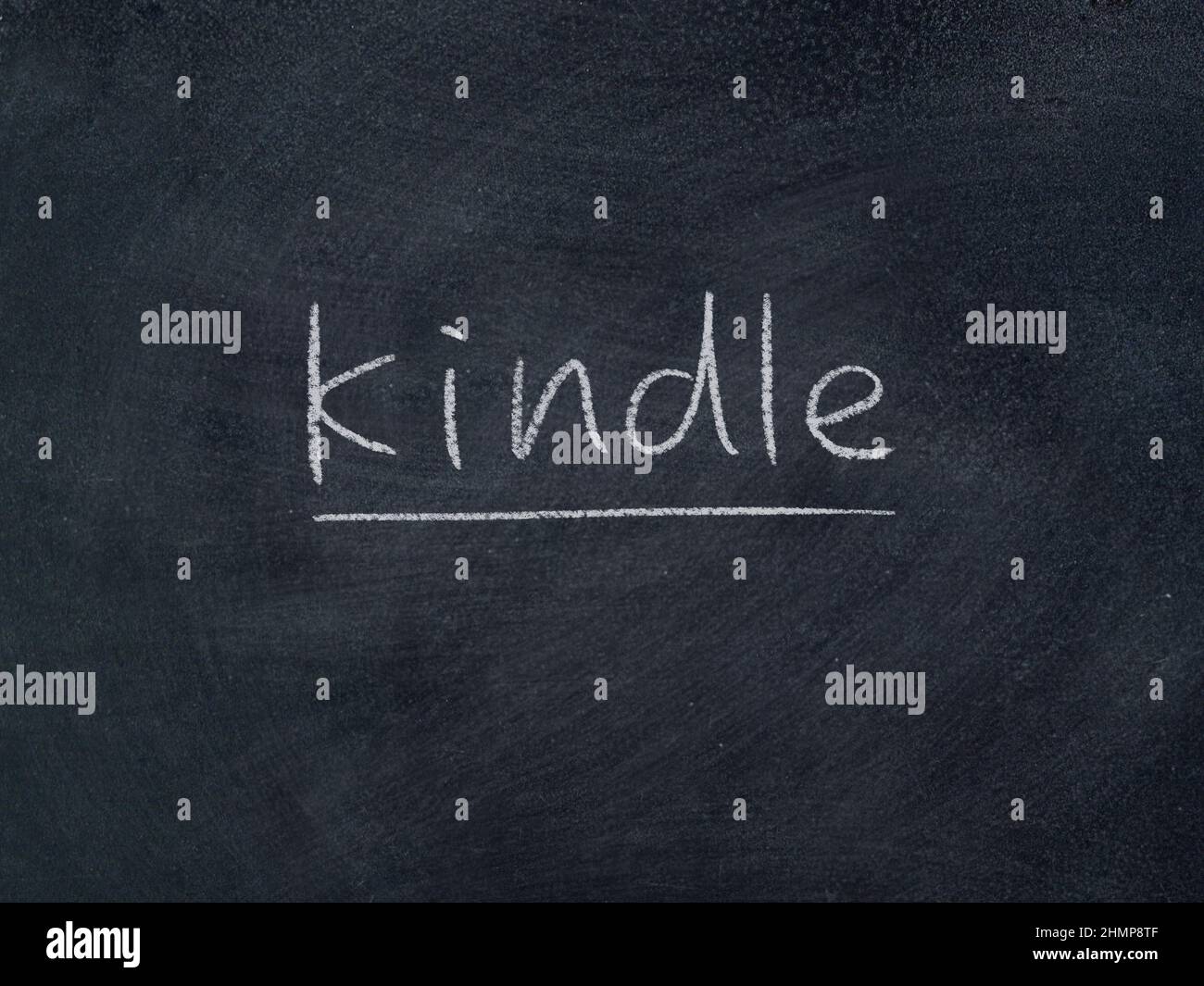 kindle concept word on blackboard background Stock Photo - Alamy