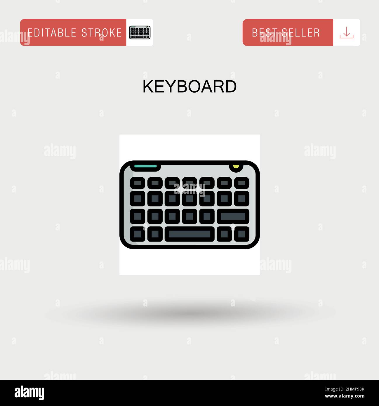 Keyboard Simple vector icon Stock Vector Image & Art - Alamy