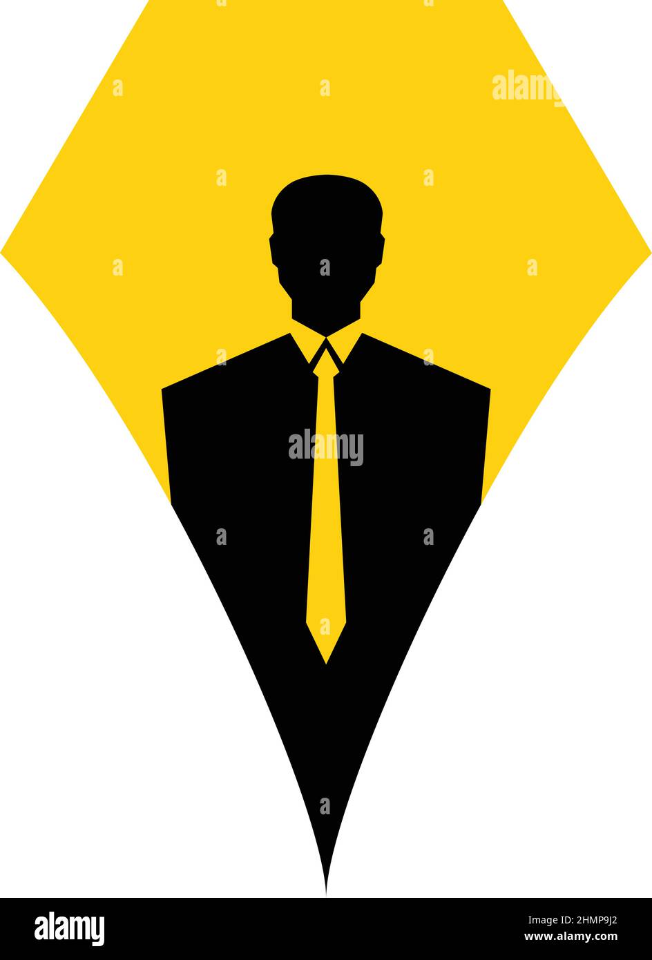 Headhunter logo with pen shape Stock Vector Image & Art - Alamy