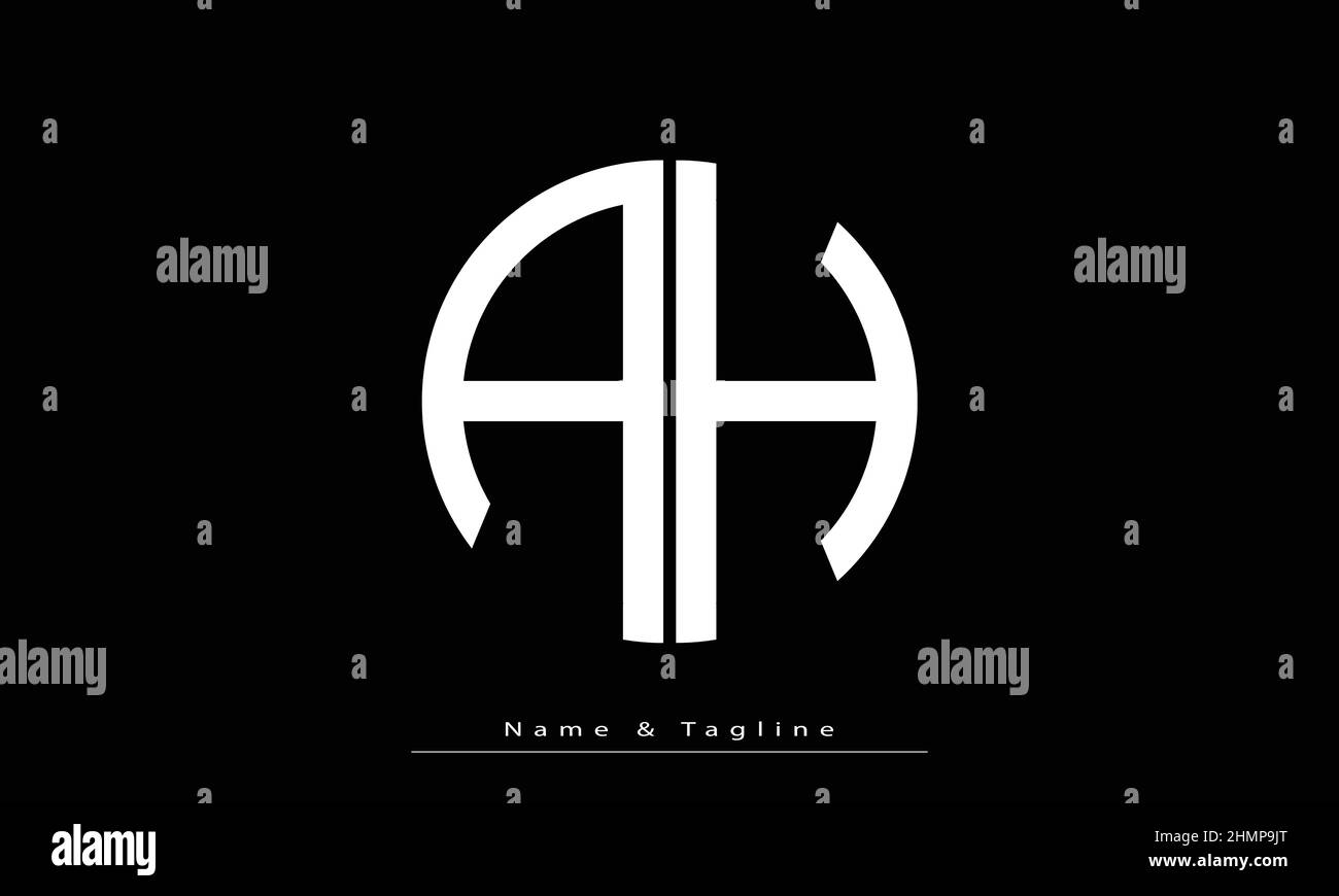Alphabet letters Initials Monogram logo AH, HA Stock Vector Image & Art ...
