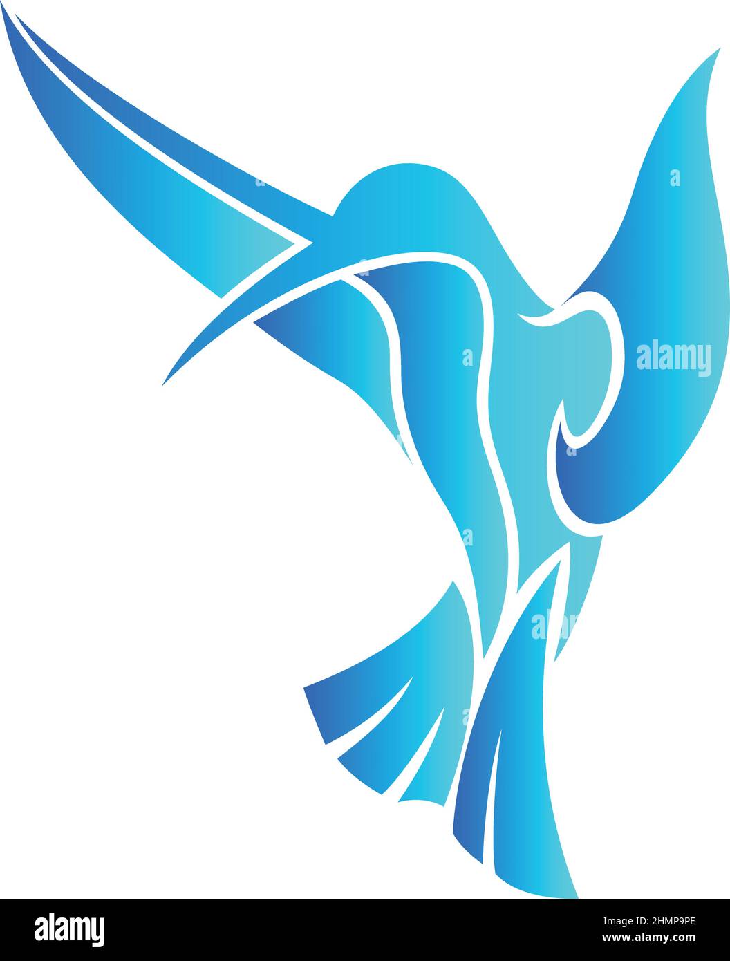 Abstract Design of Hummingbird Vector Stock Vector Image & Art - Alamy