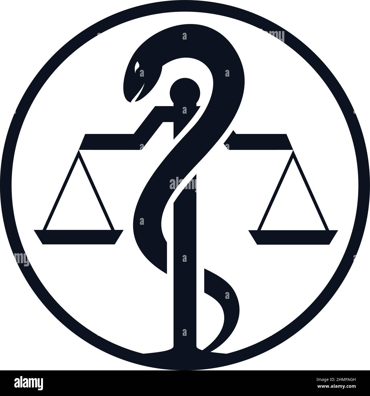Health Law Symbols Combined Logo Stock Vector Image & Art - Alamy