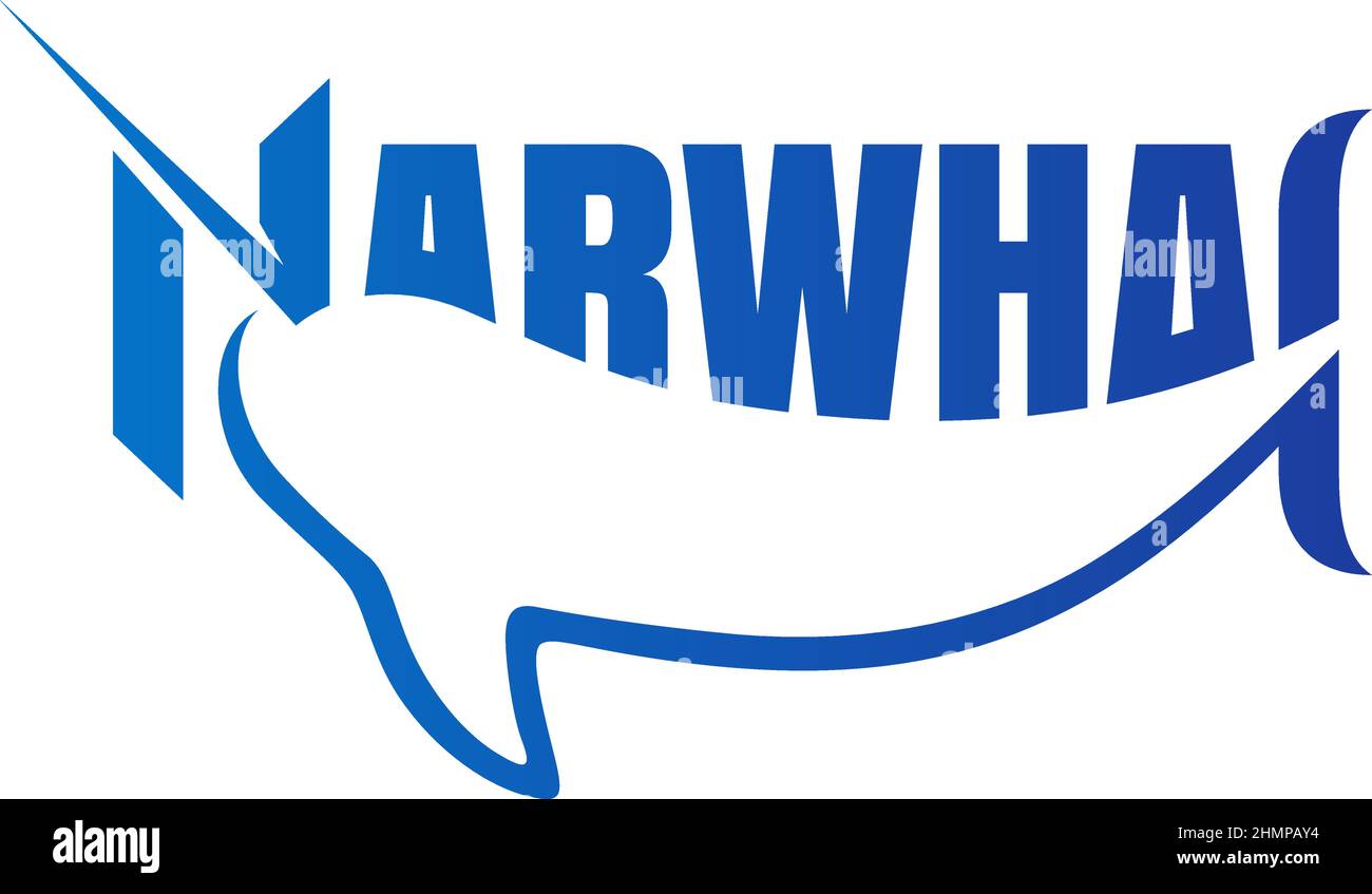 Narwhal horn Stock Vector Images - Alamy