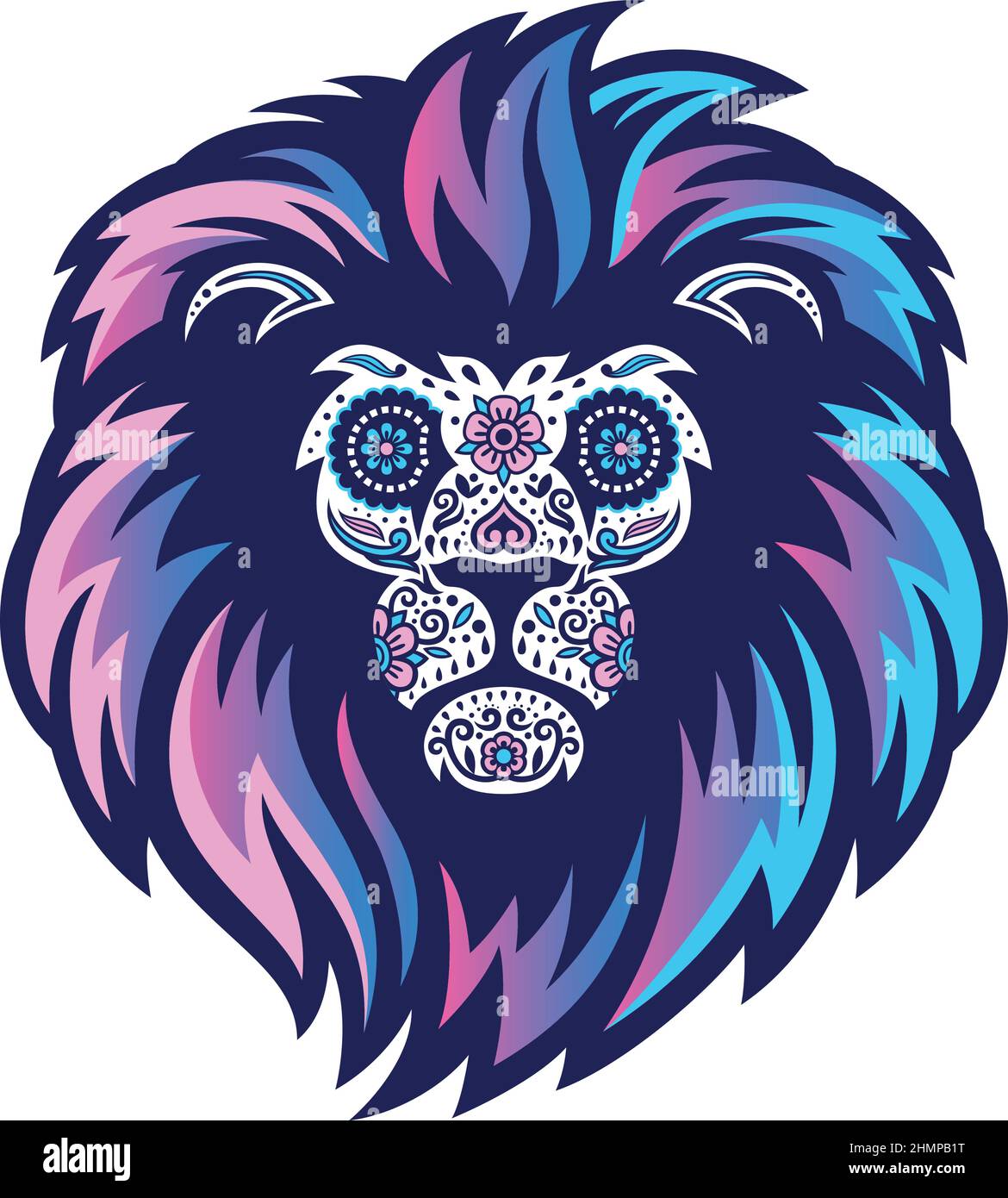 Sugar Skull Lion