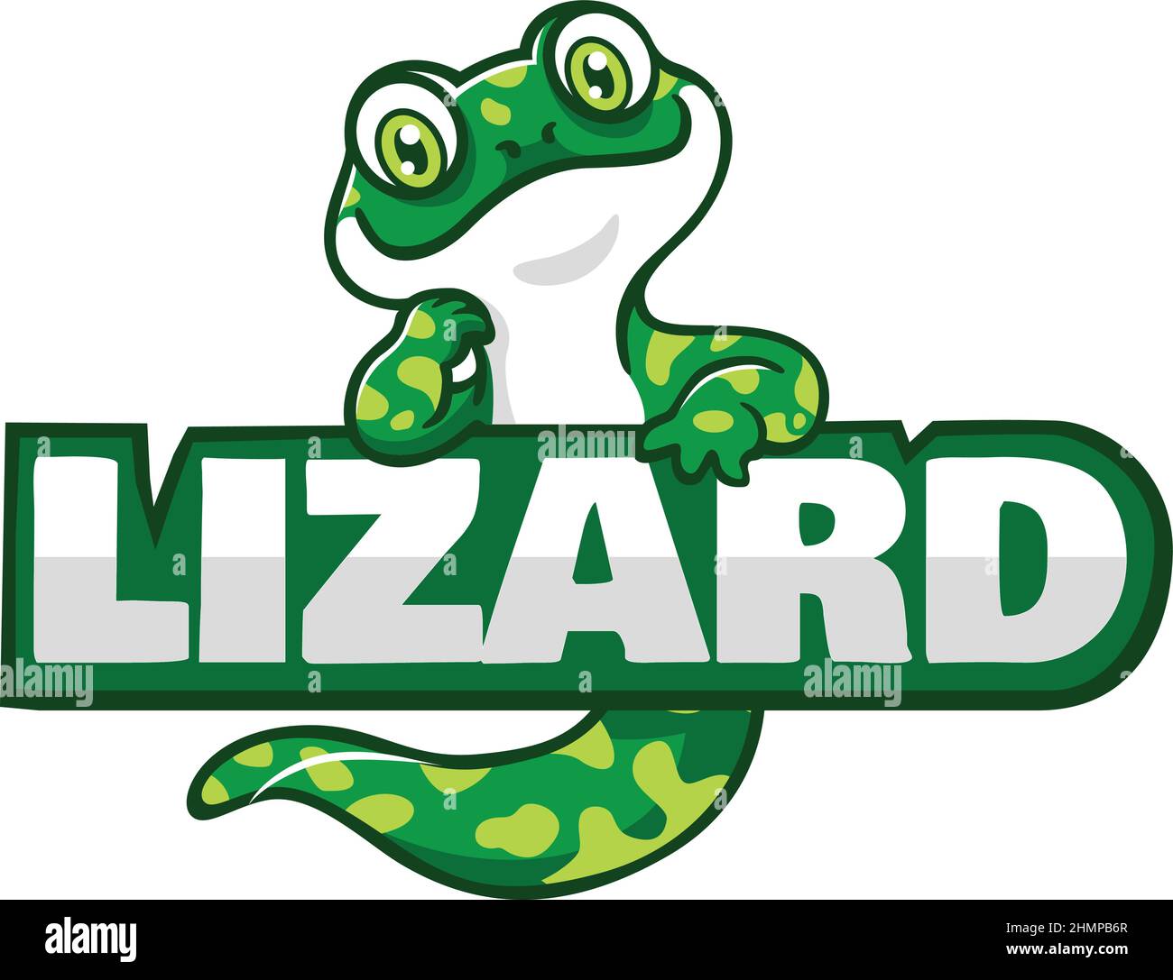 Cute Green Lizard Cartoon Character Design Stock Vector Image & Art - Alamy
