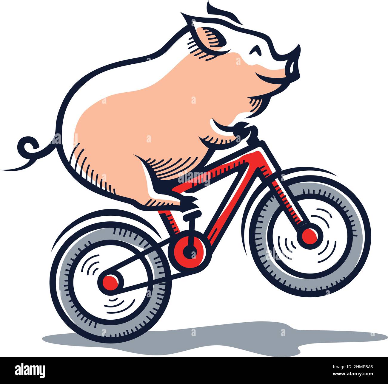 Wheelie vector vectors hi-res stock photography and images - Alamy