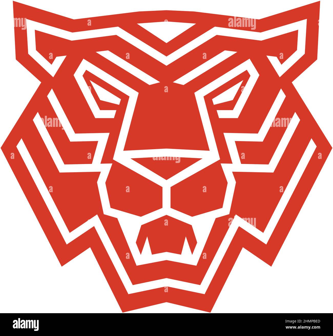 Abstract tiger head Geometric Shape Stock Vector Image & Art - Alamy