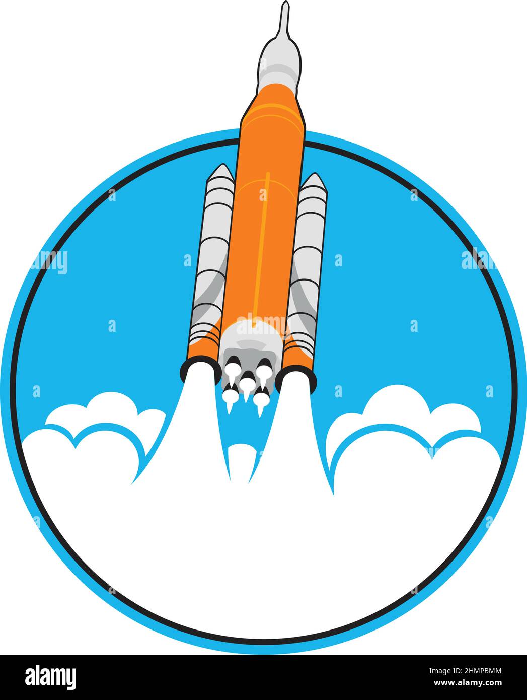 Rocket launching vector Stock Vector Image & Art - Alamy