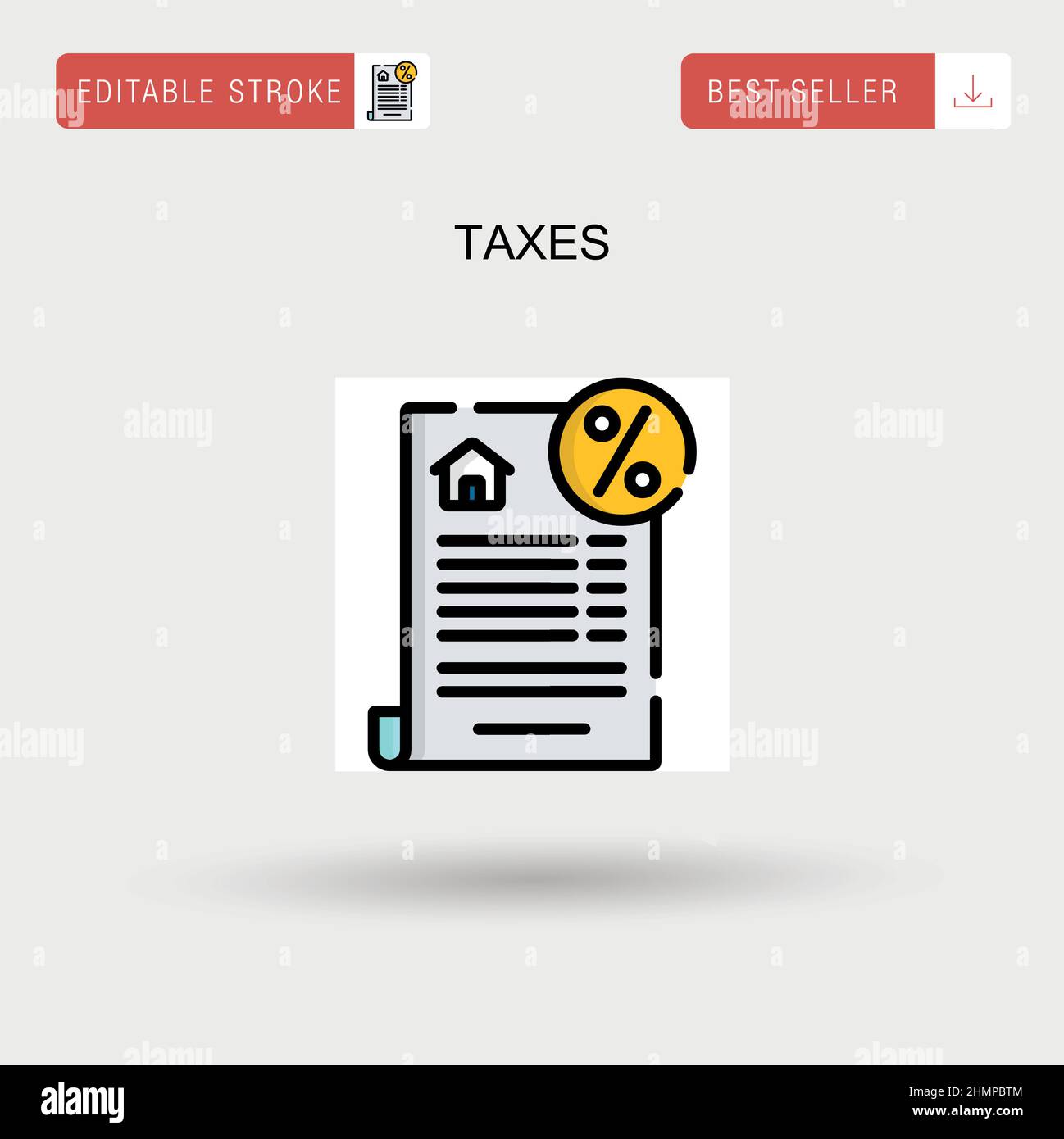 Taxes Simple vector icon Stock Vector Image & Art - Alamy