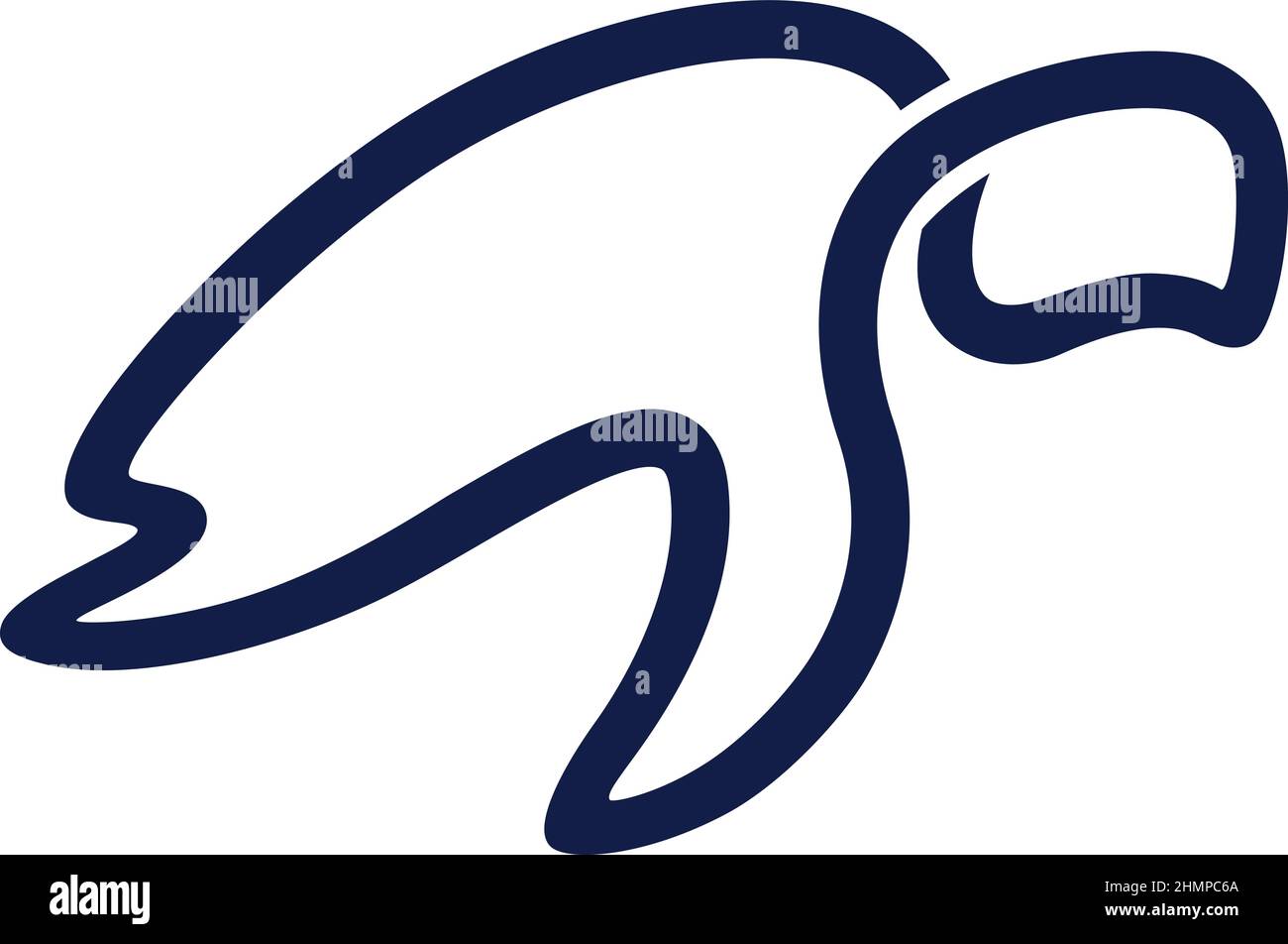 Simple Line Art of Sea Turtle Design Stock Vector Image & Art - Alamy