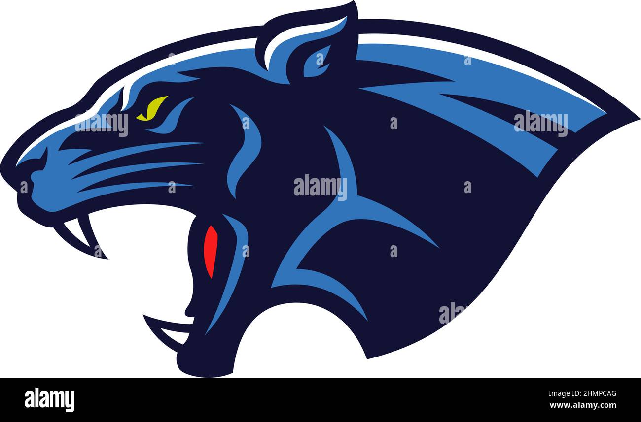 Head of Aggressive Panther Roaring Stock Vector Image & Art - Alamy