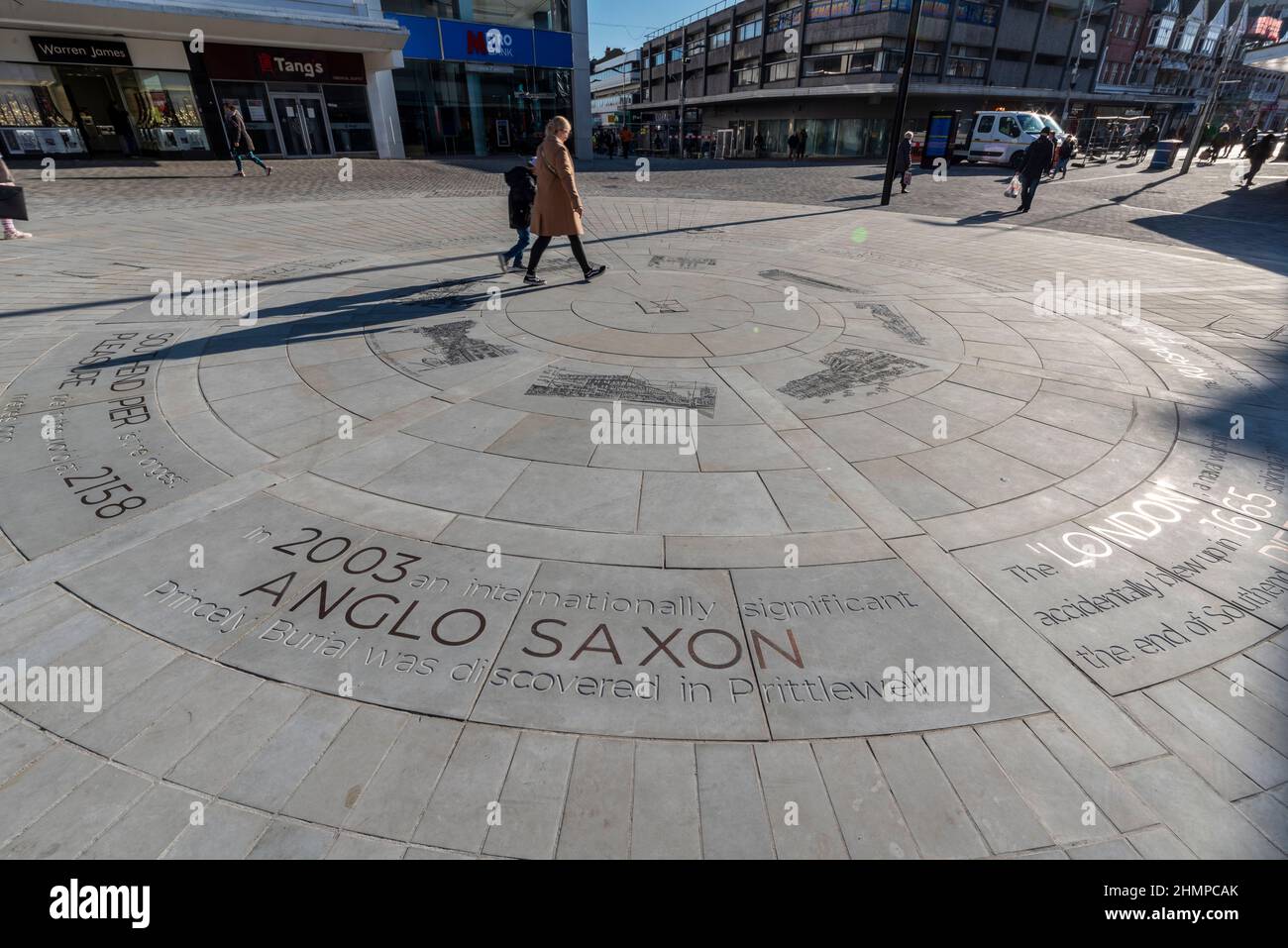 Newly unveiled wayfinding stone circle attraction at the top of the ...