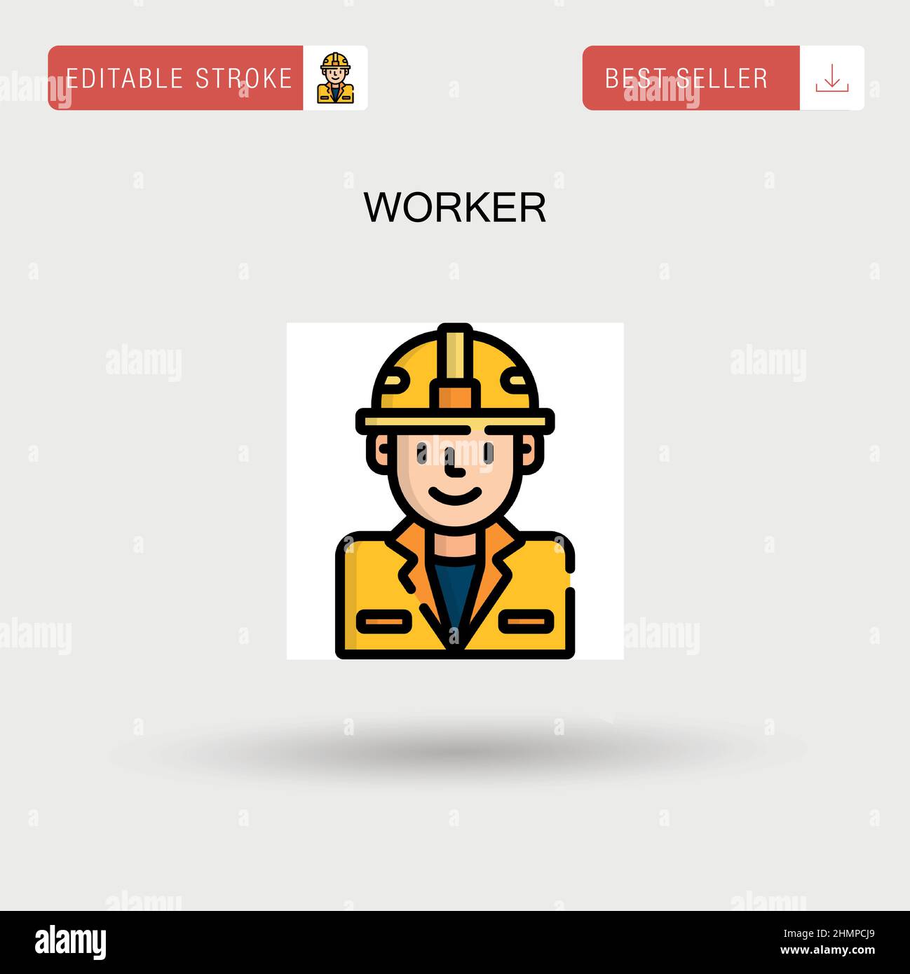 Portrait male professional worker engineer Stock Vector Images - Alamy