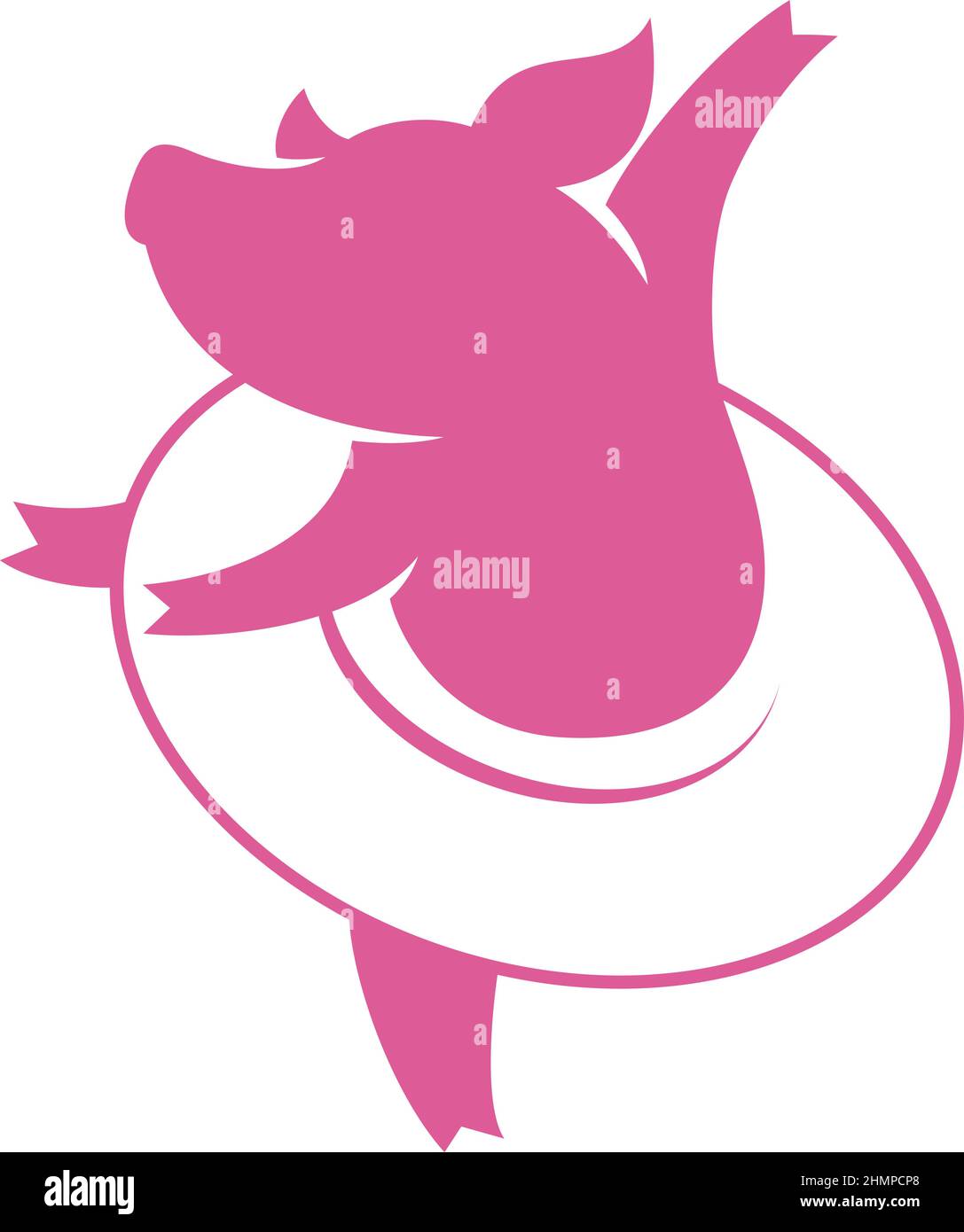 Pig Ballet Dancer Simple Silhouette Stock Vector Image & Art - Alamy