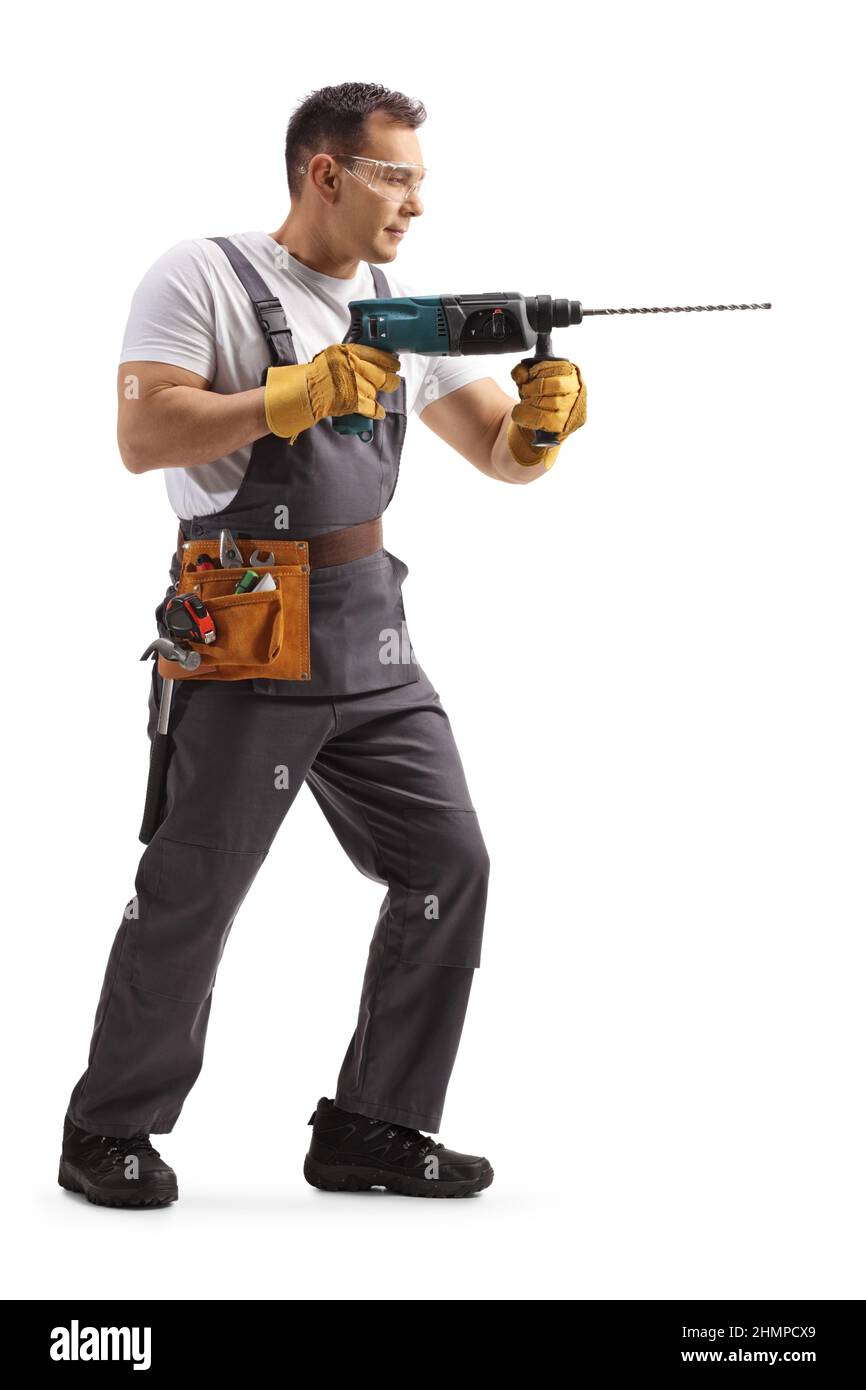 Drilling machine worker Cut Out Stock Images & Pictures - Alamy