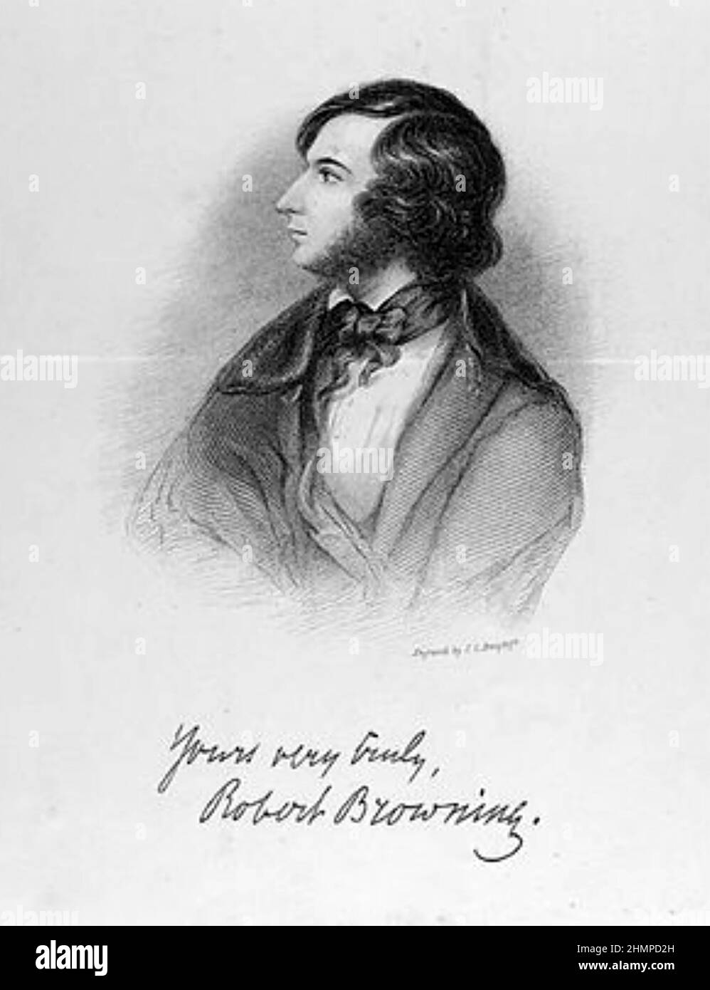 ROBERT BROWNING (1812-1889) English poet and dramatist Stock Photo - Alamy