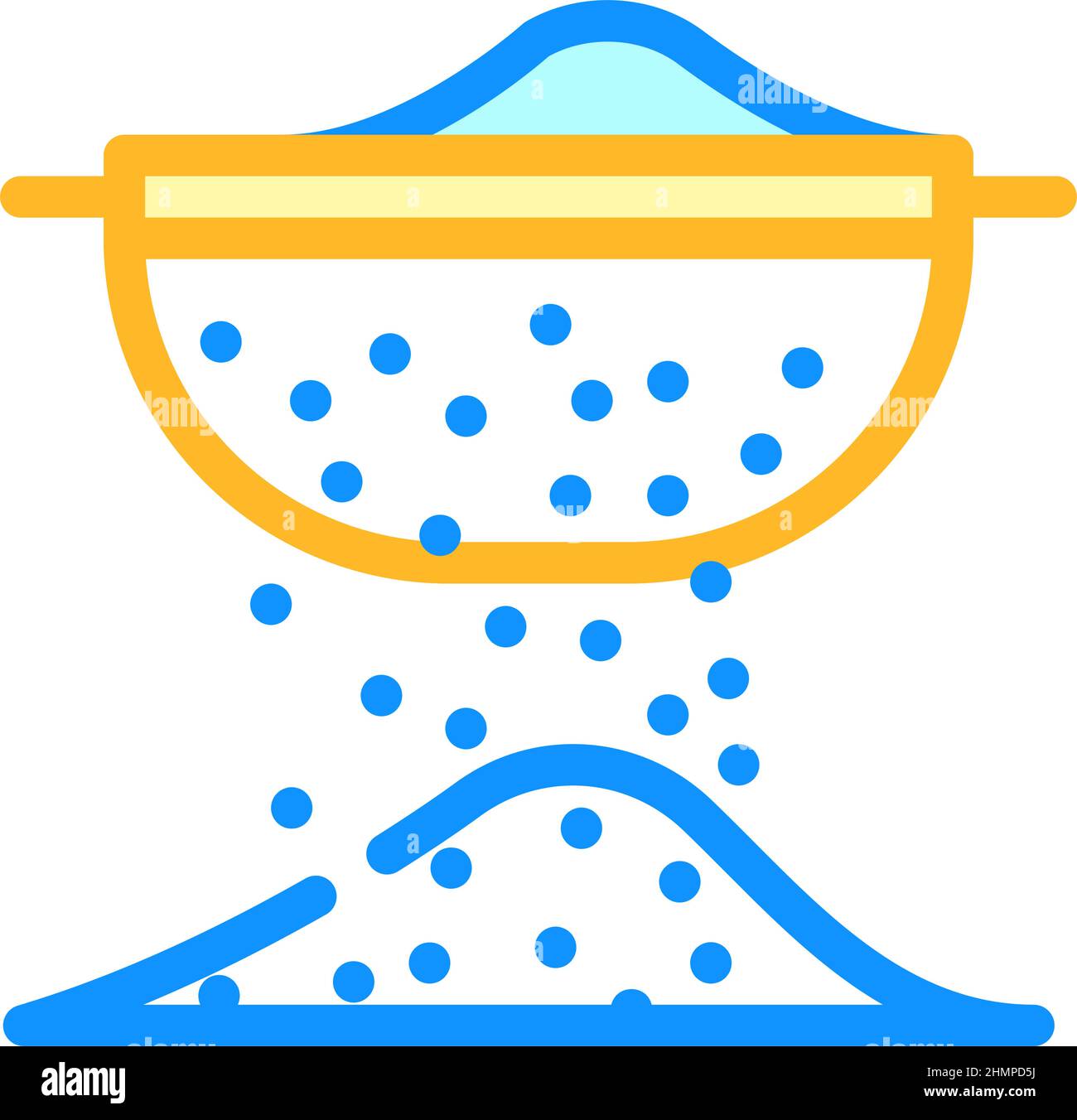 flour sift color icon vector illustration Stock Vector Image & Art - Alamy