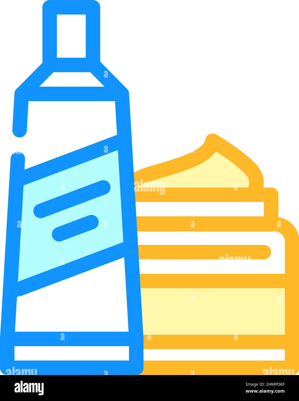 toner and scrub cosmetics color icon vector illustration Stock Vector ...