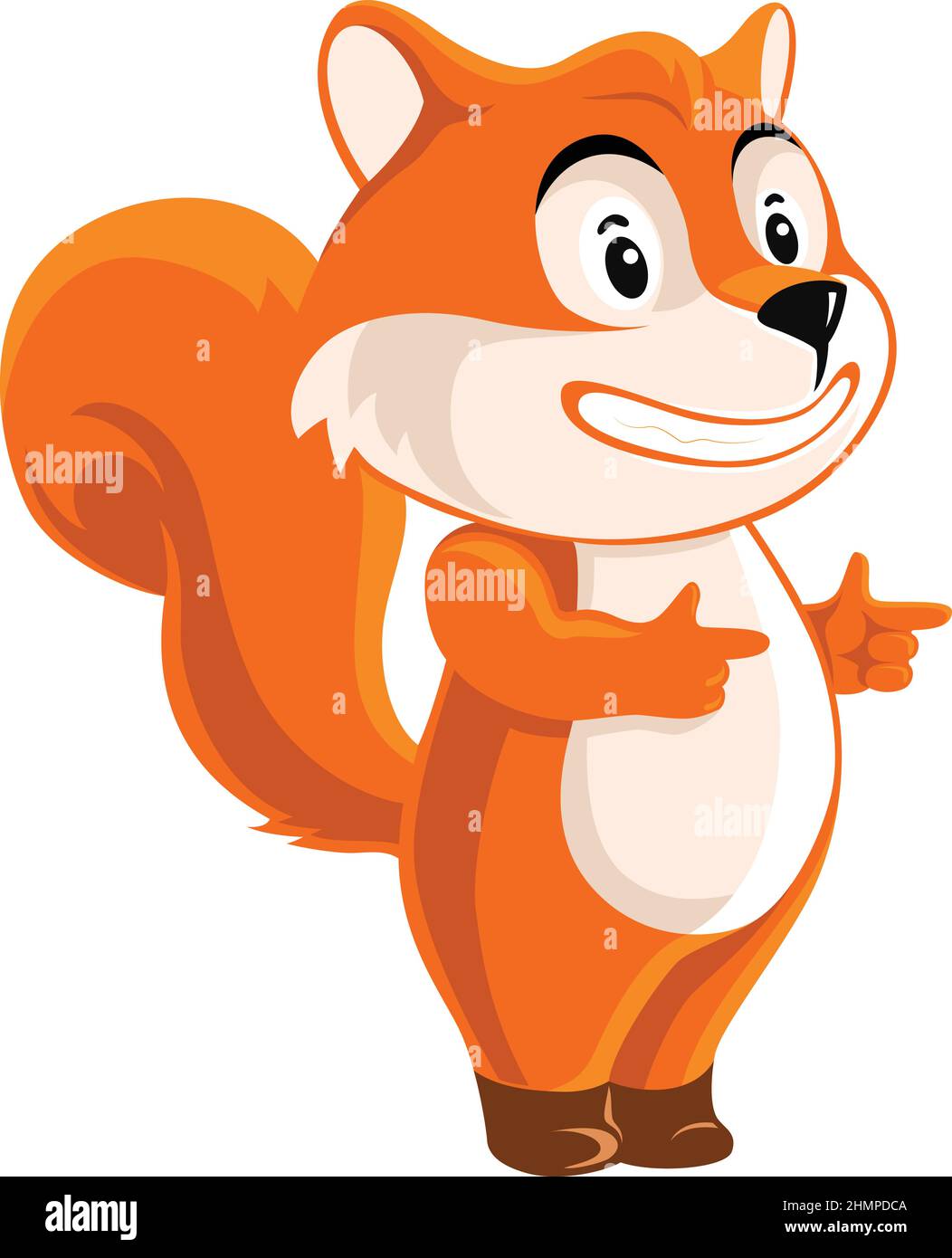 Funny Squirrel Cartoon Character Design Stock Vector Image & Art - Alamy